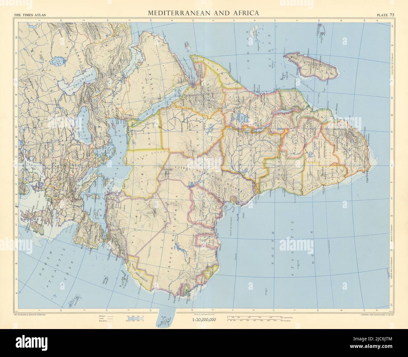 Africa. French Equatorial Africa. Rhodesia. Belgian Congo. TIMES 1956 ...