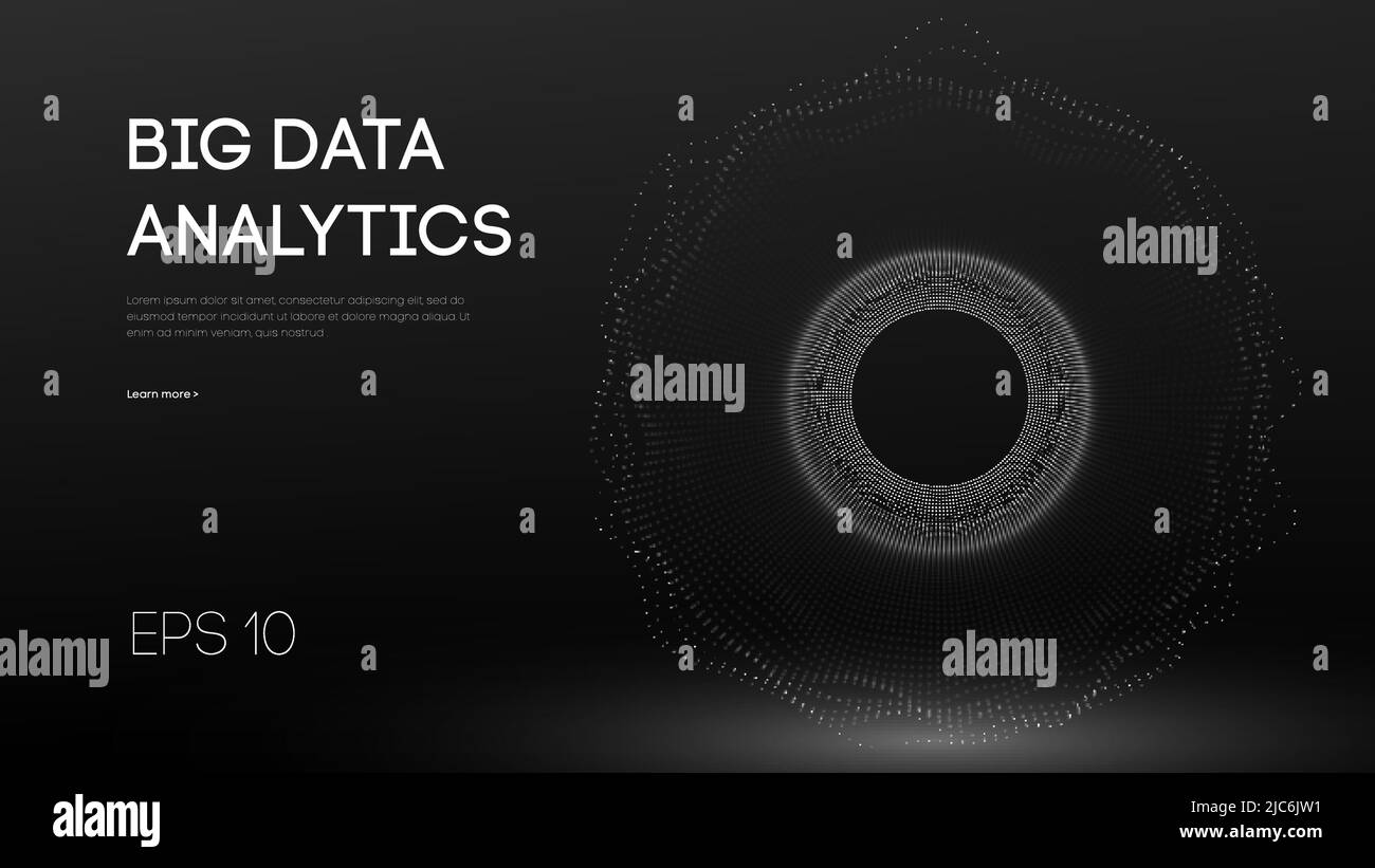Big data visualization. Background 3d. Big data connection background ...