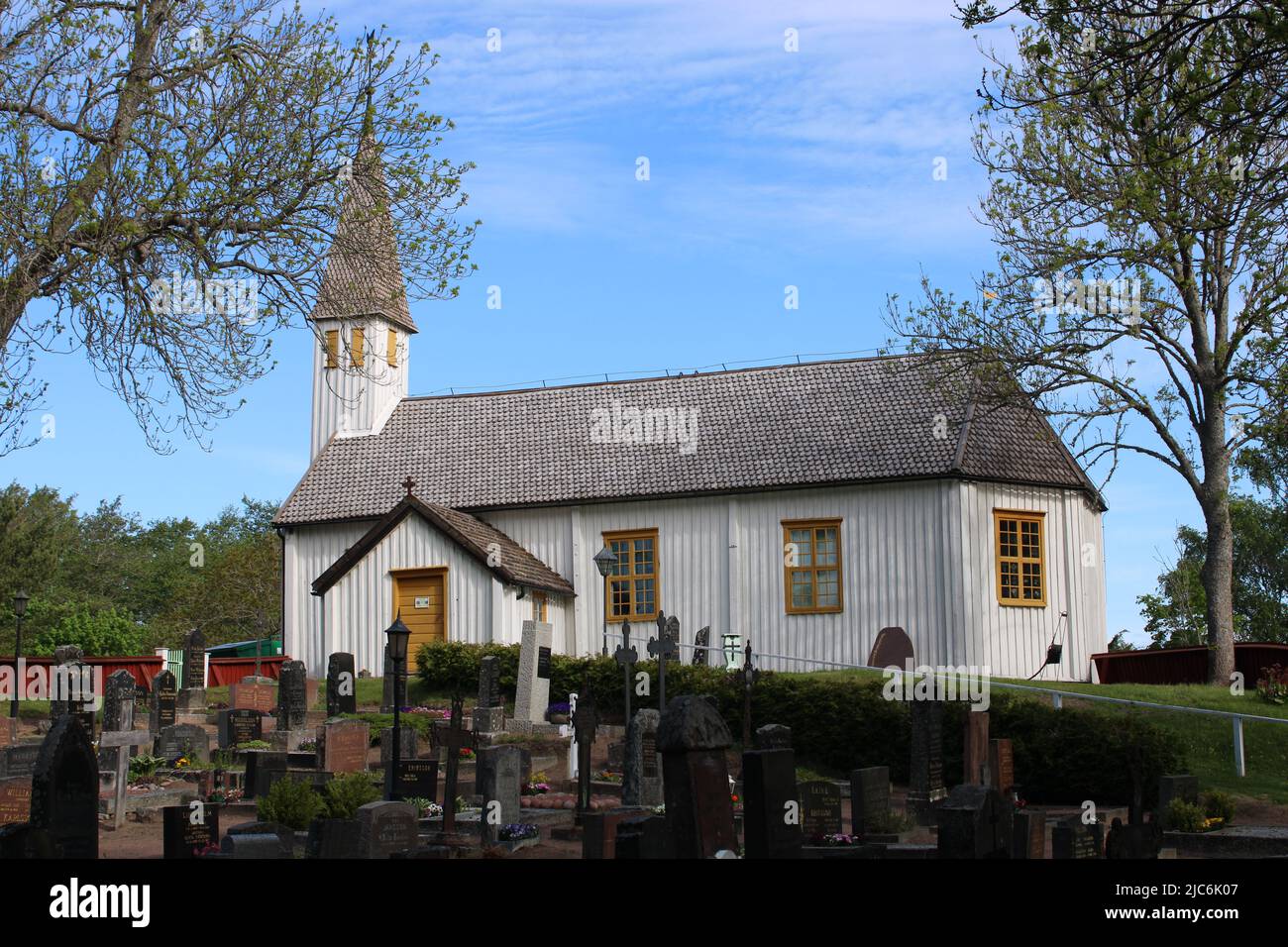 Lumparlandin kirkko, 1728, Lumparland Stock Photo - Alamy