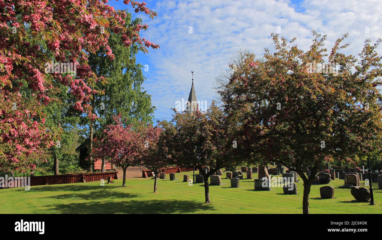 Lumparlandin kirkko, 1728, Lumparland Stock Photo - Alamy