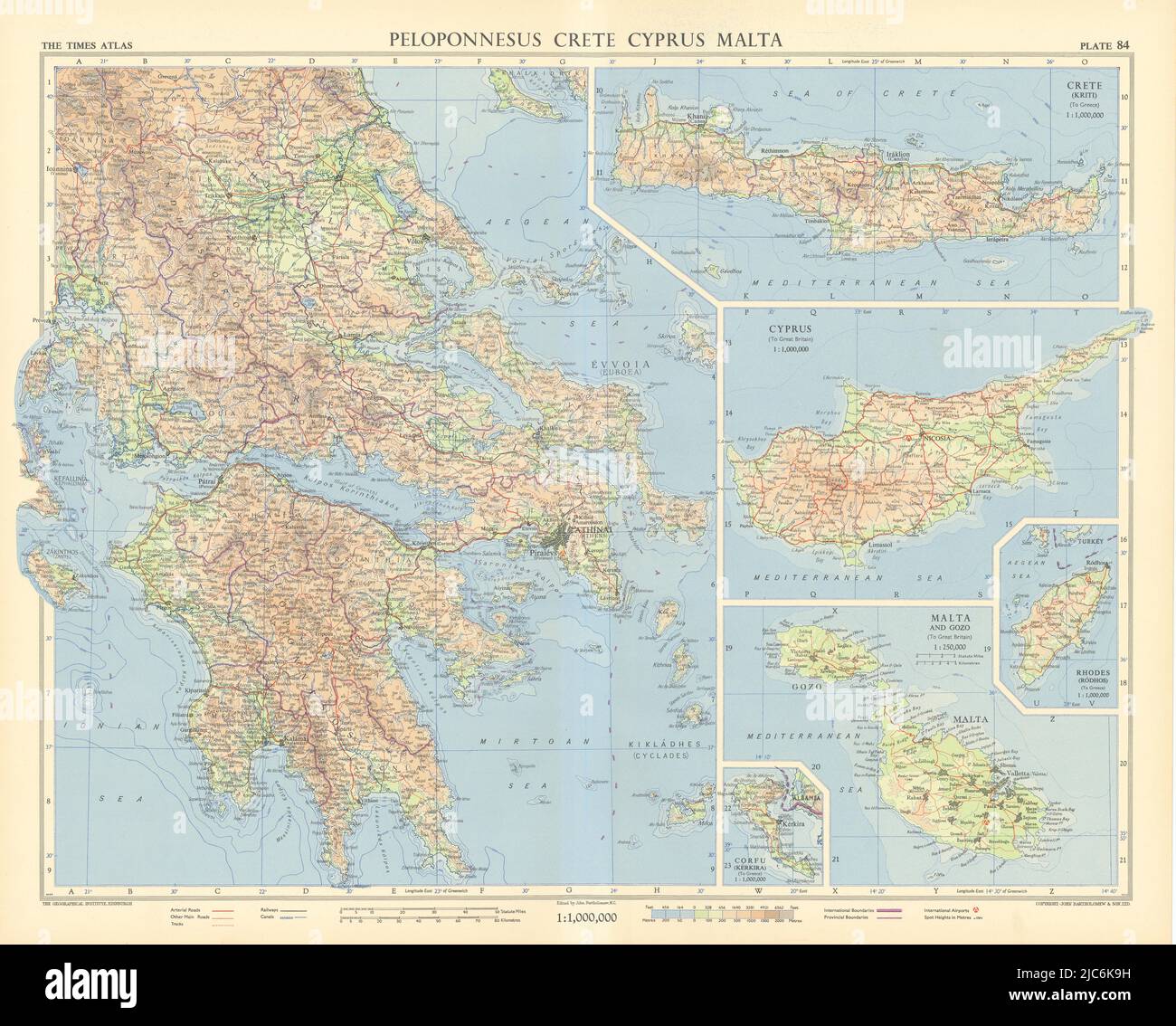 Map of rhodes hi-res stock photography and images - Alamy