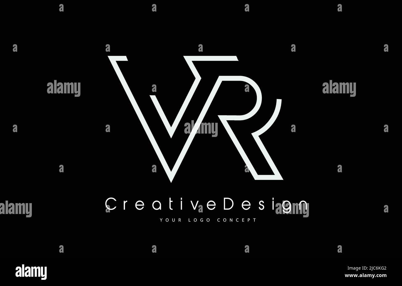 Vr letters Stock Vector Images - Alamy