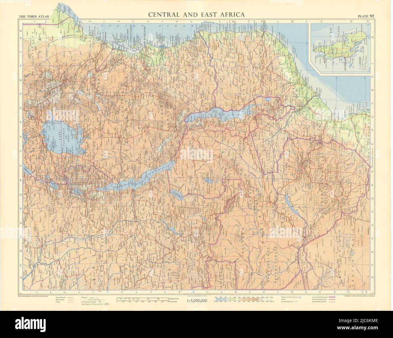 Zanzibar East Africa Map