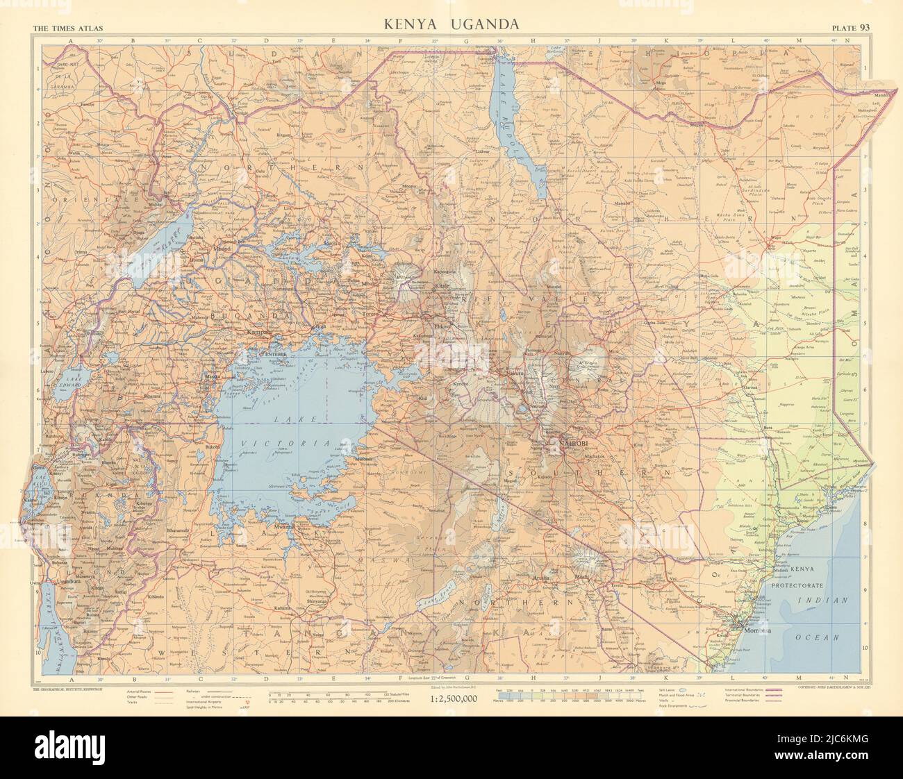 East African Rift valley. Kenya Uganda Tanganyika Tanzania Rwanda TIMES ...