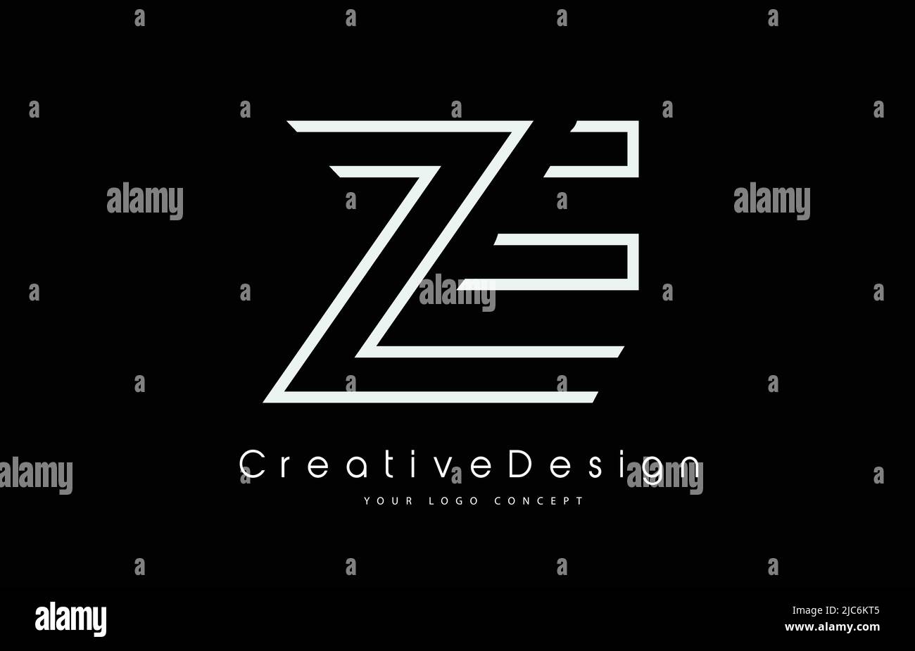 Ze icon Stock Vector Images - Alamy