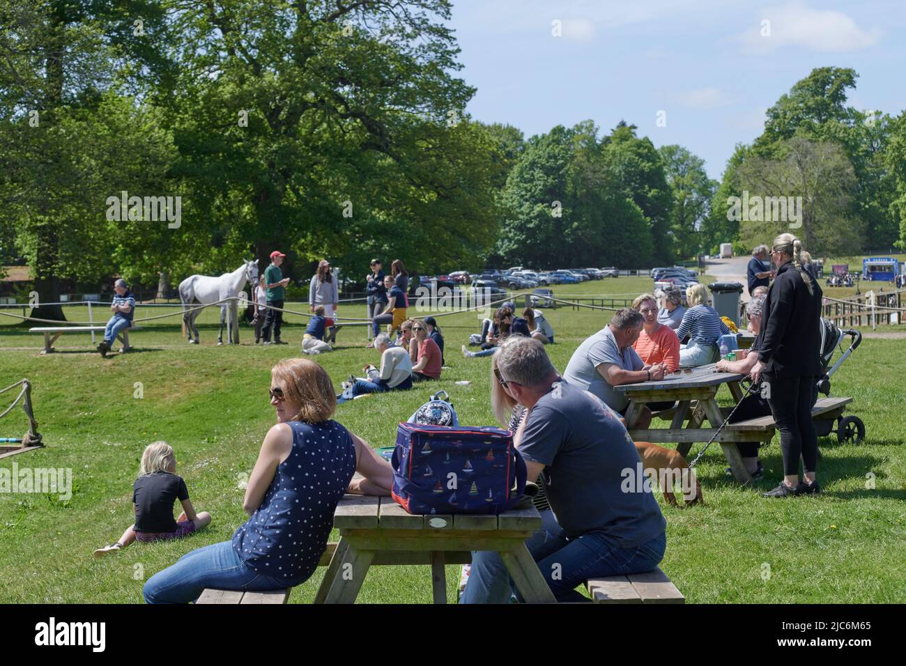 Crowds enjoy the sunshine and the British Show Jumping Senior Season ...
