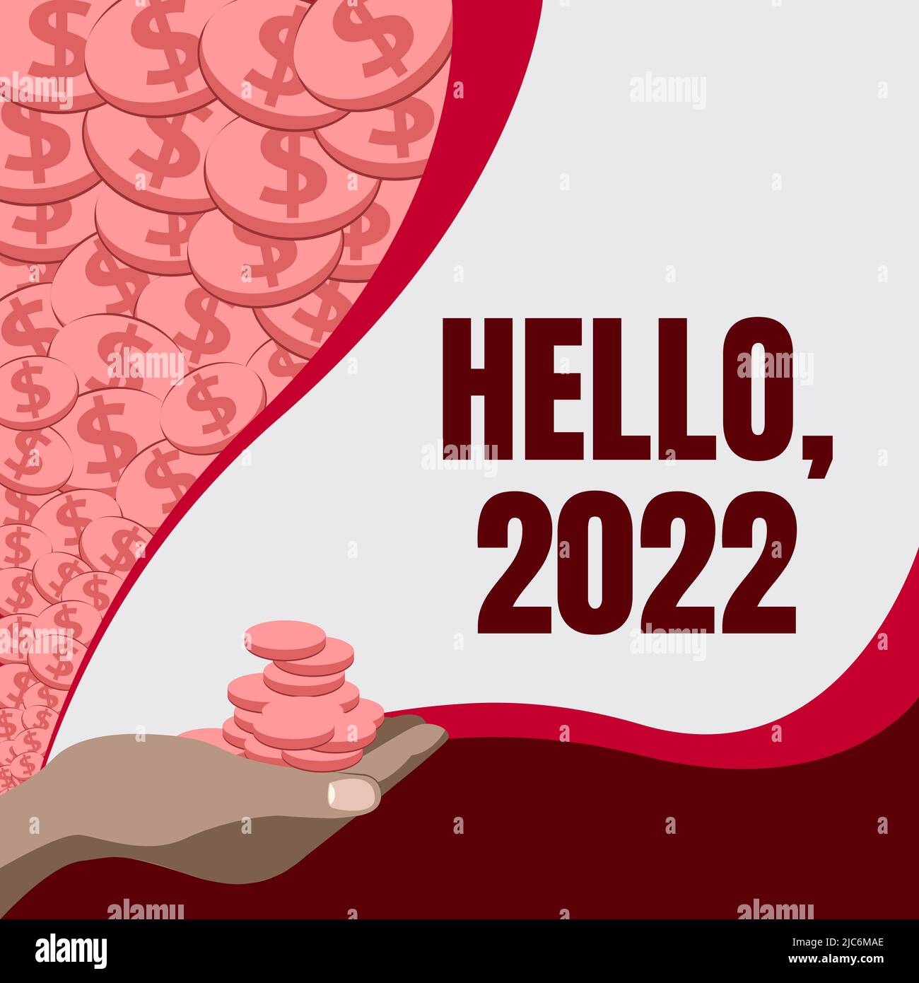 Text caption presenting Hello 2022. Business idea expression or gesture ... Text caption presenting Hello 2022. Business idea expression or gesture ...