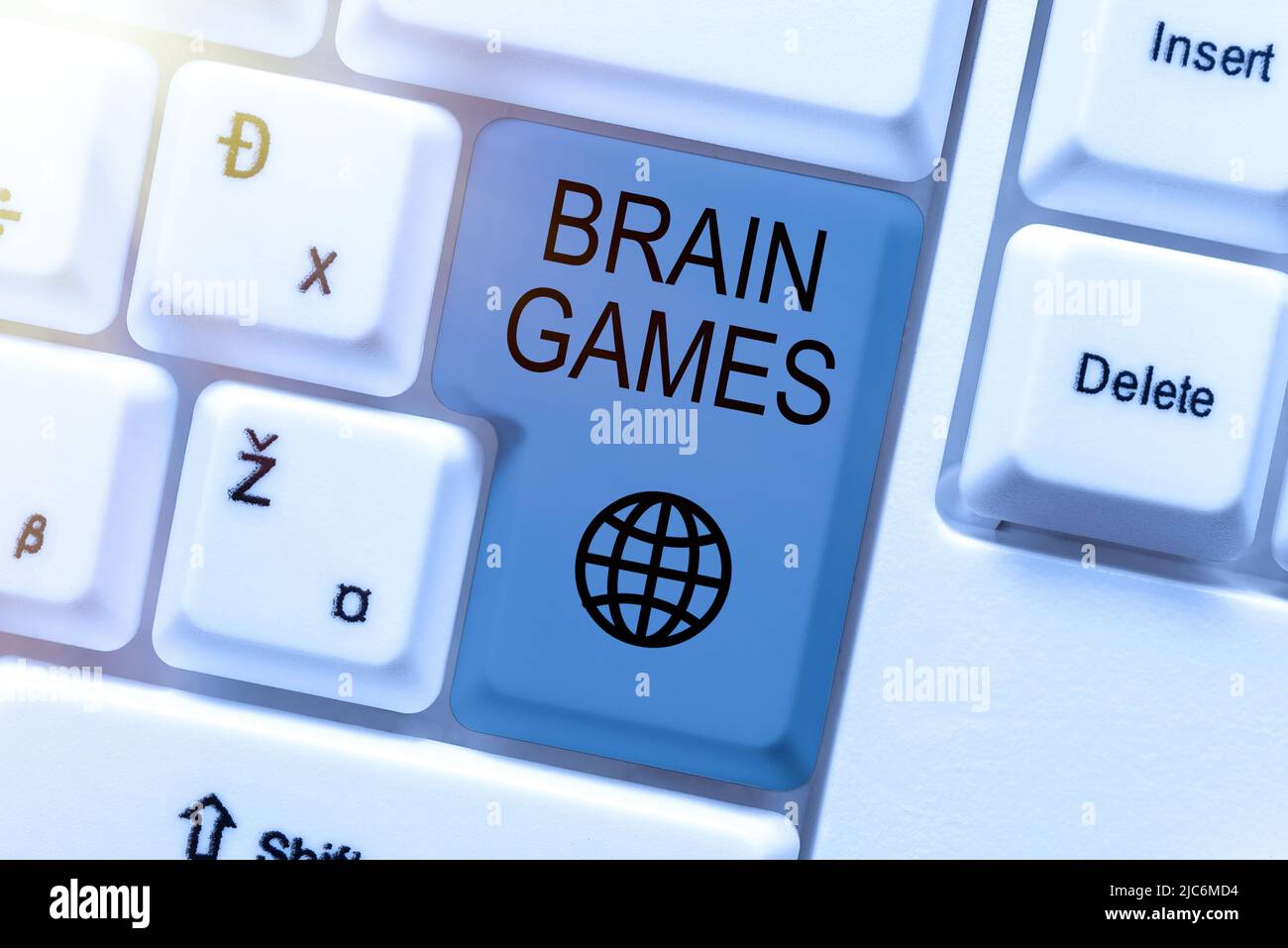 Writing displaying text Brain Games. Business concept psychological ...