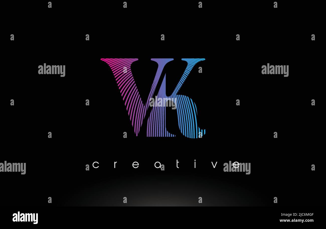 Vk logo design hi-res stock photography and images - Alamy