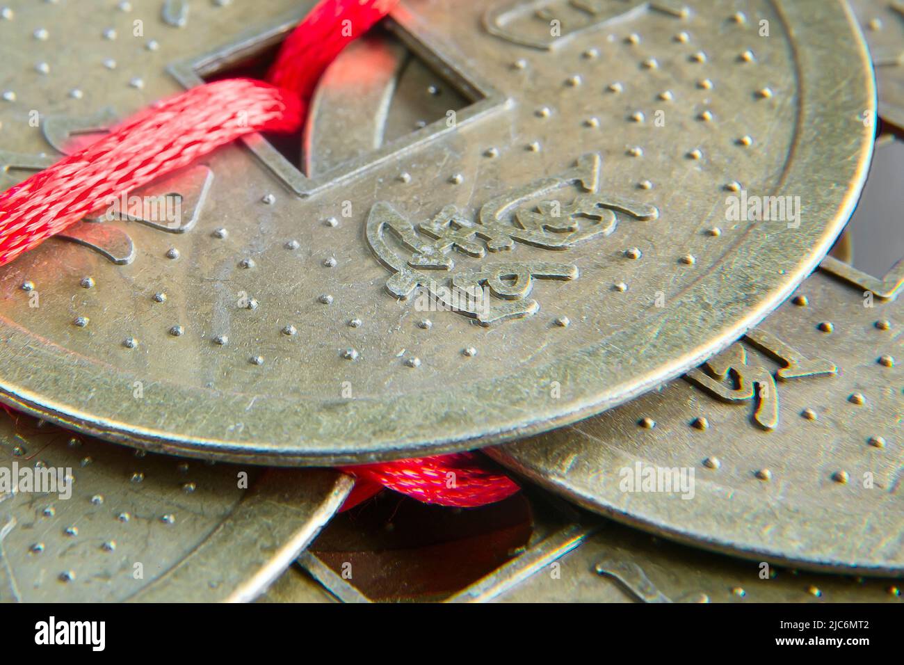 Ancient Chinese Coins On String