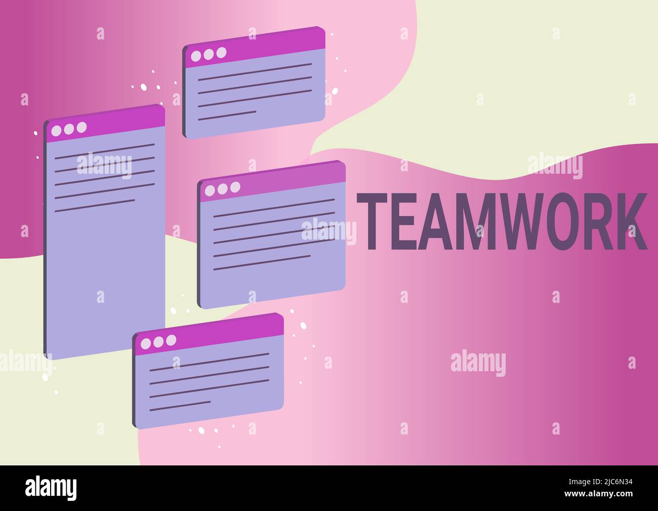 Writing displaying text Teamwork. Conceptual photo Group of showing who ...