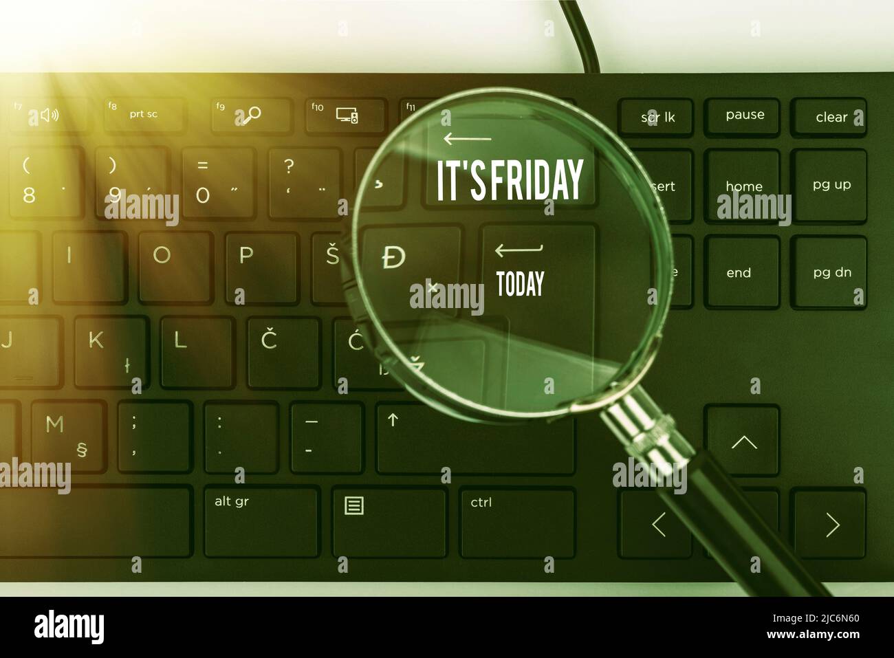 Conceptual caption It S Friday. Concept meaning Last day of the working ...