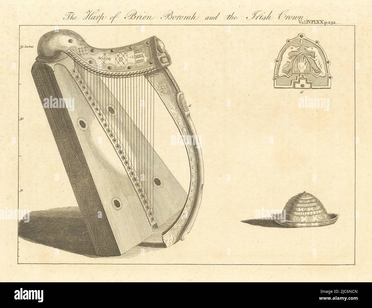 Irish harp trinity college hi-res stock photography and images - Alamy