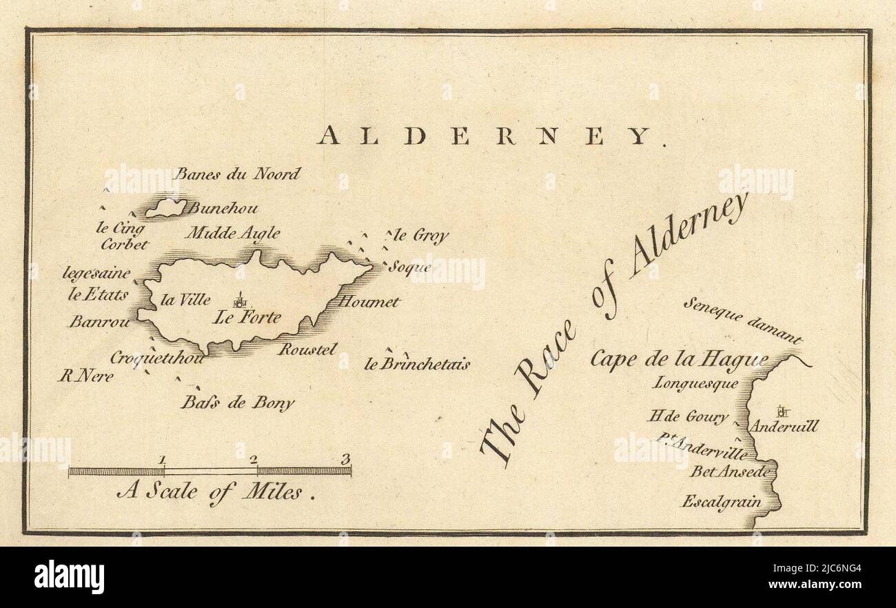 The island of Alderney by John CARY. Channel Islands. SMALL 1806 old ...