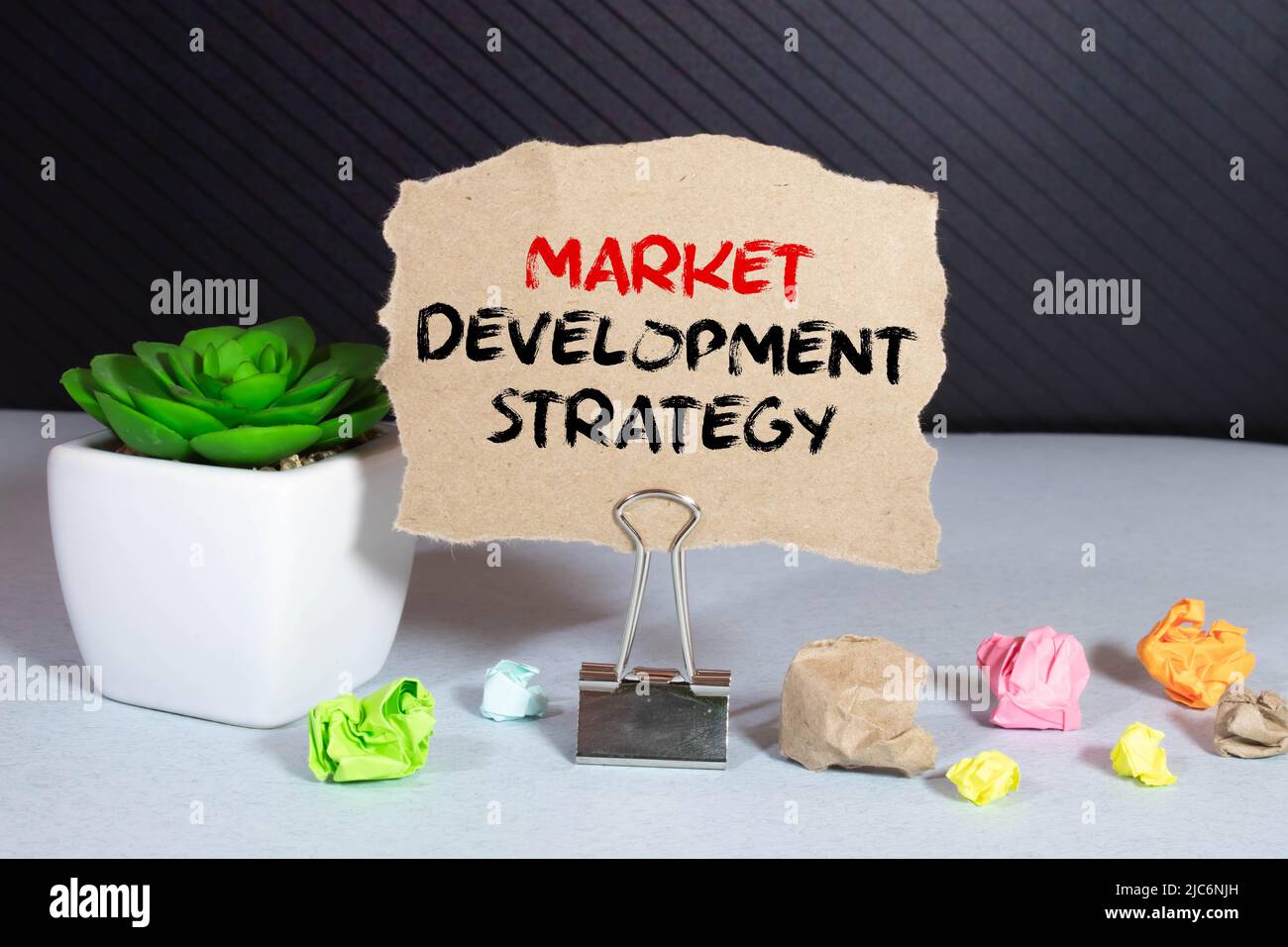 Business Development text written on a notebook with pencils Stock ...