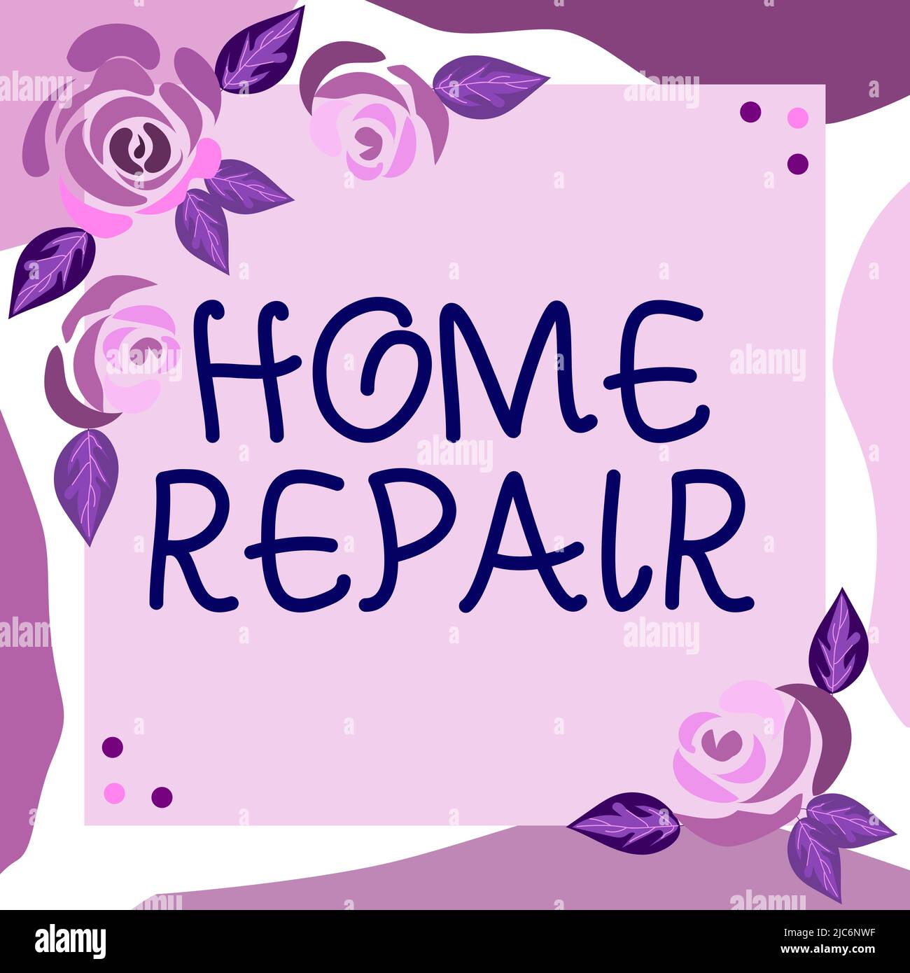 Text caption presenting Home Repair. Word for maintenance or improving ...