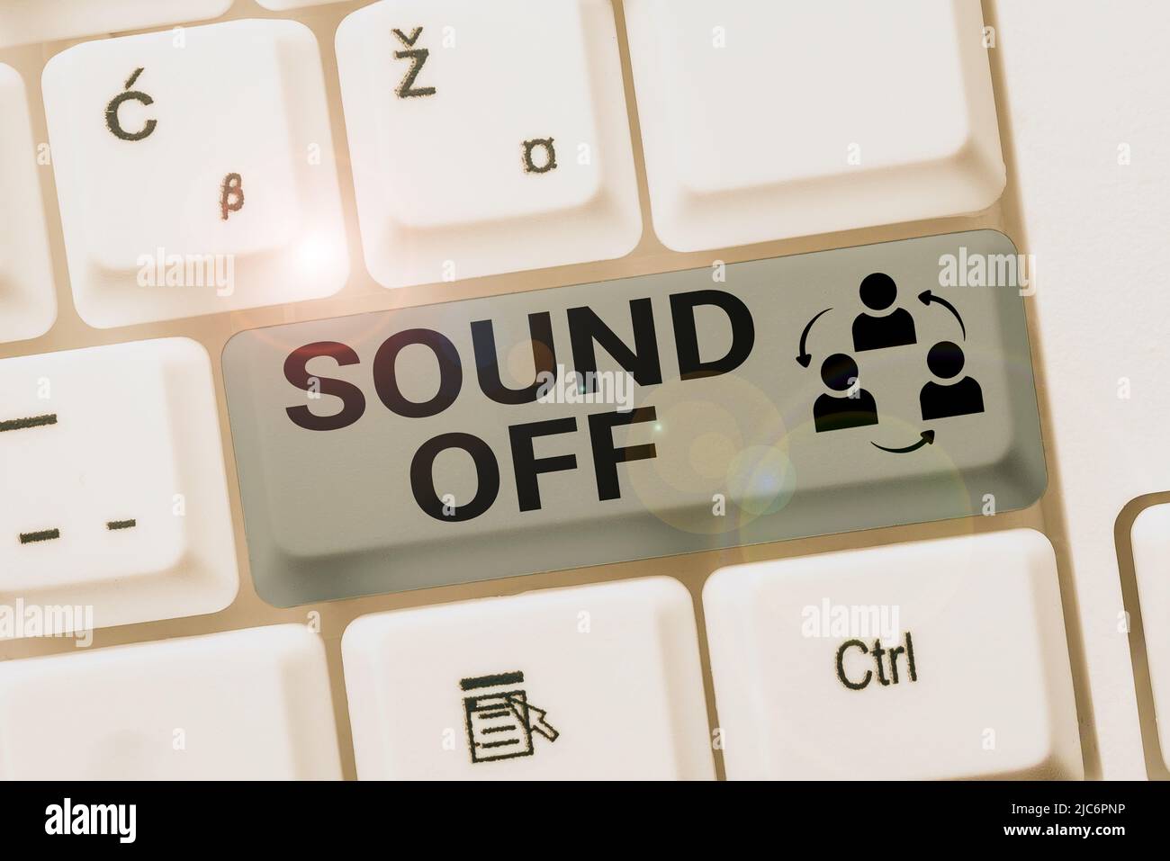 Hand writing sign Sound Off. Business overview To not hear any kind of ...