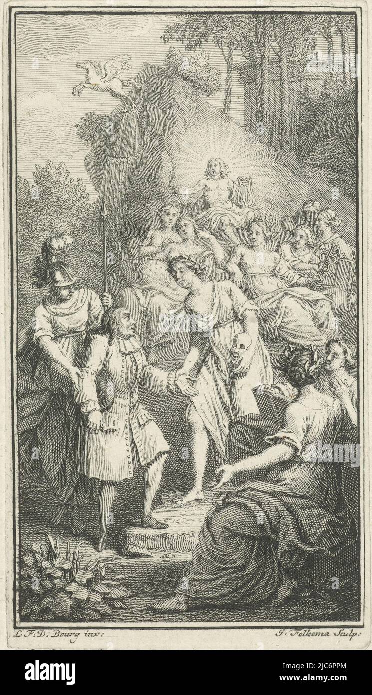 Allegorical representation, produced for a book edition of the plays of ...