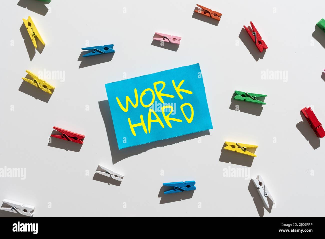 Writing displaying text Work Hard. Business approach Laboring that puts ...