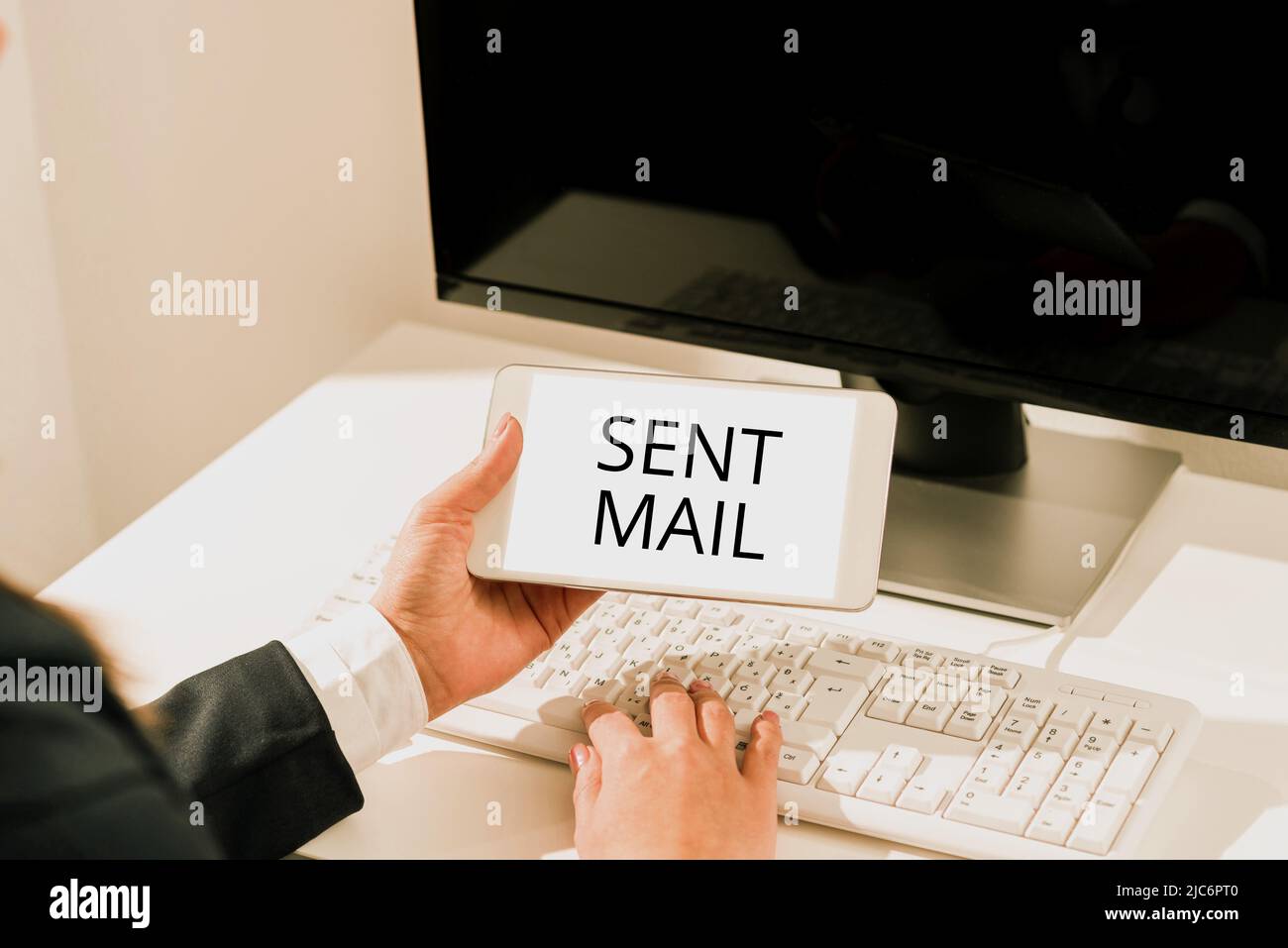 Text showing inspiration Sent Mail. Word for Event where a letter to be ...