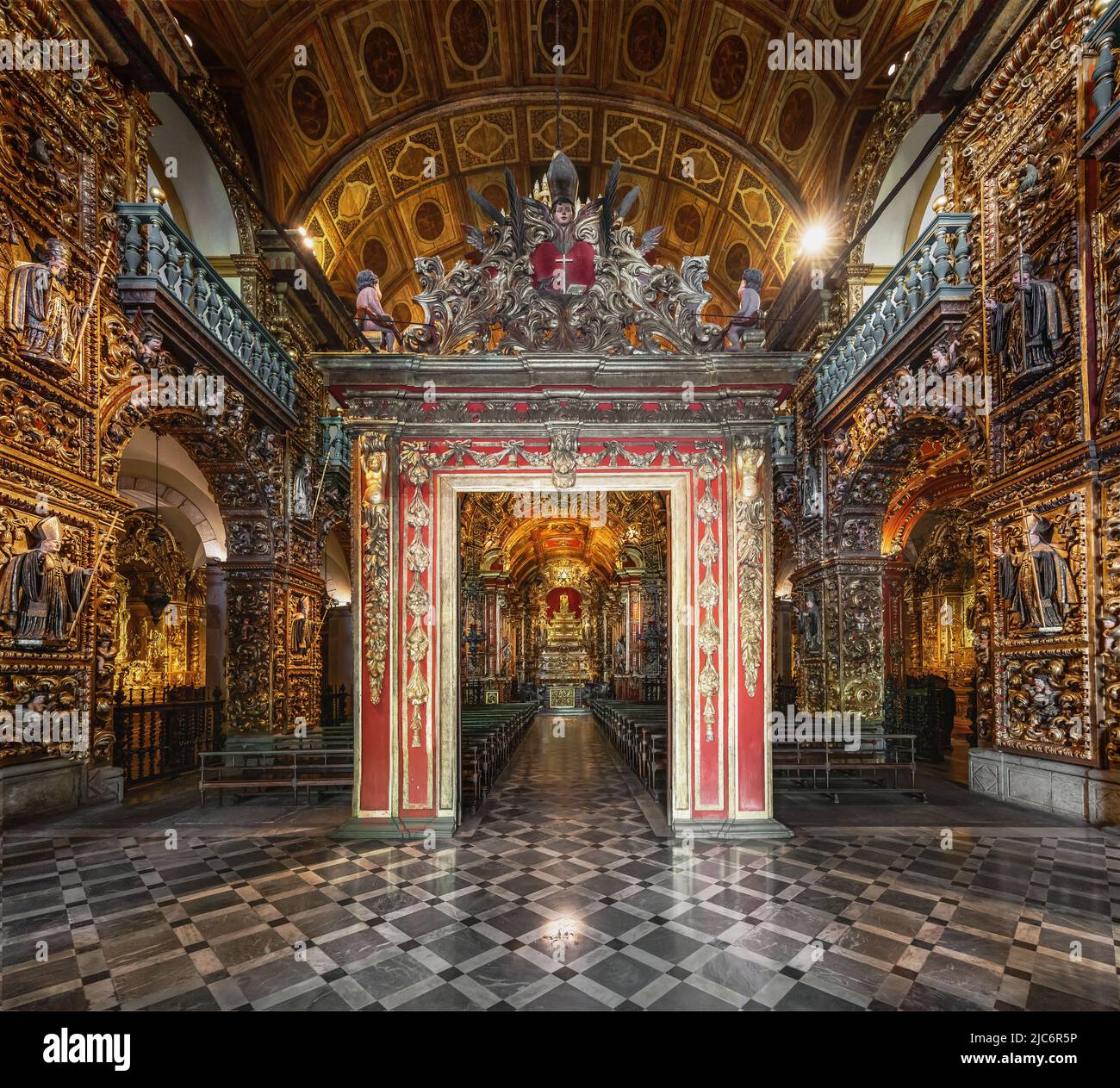 Monastery of Saint Benedict (Mosteiro de Sao Bento) Church Interior ...