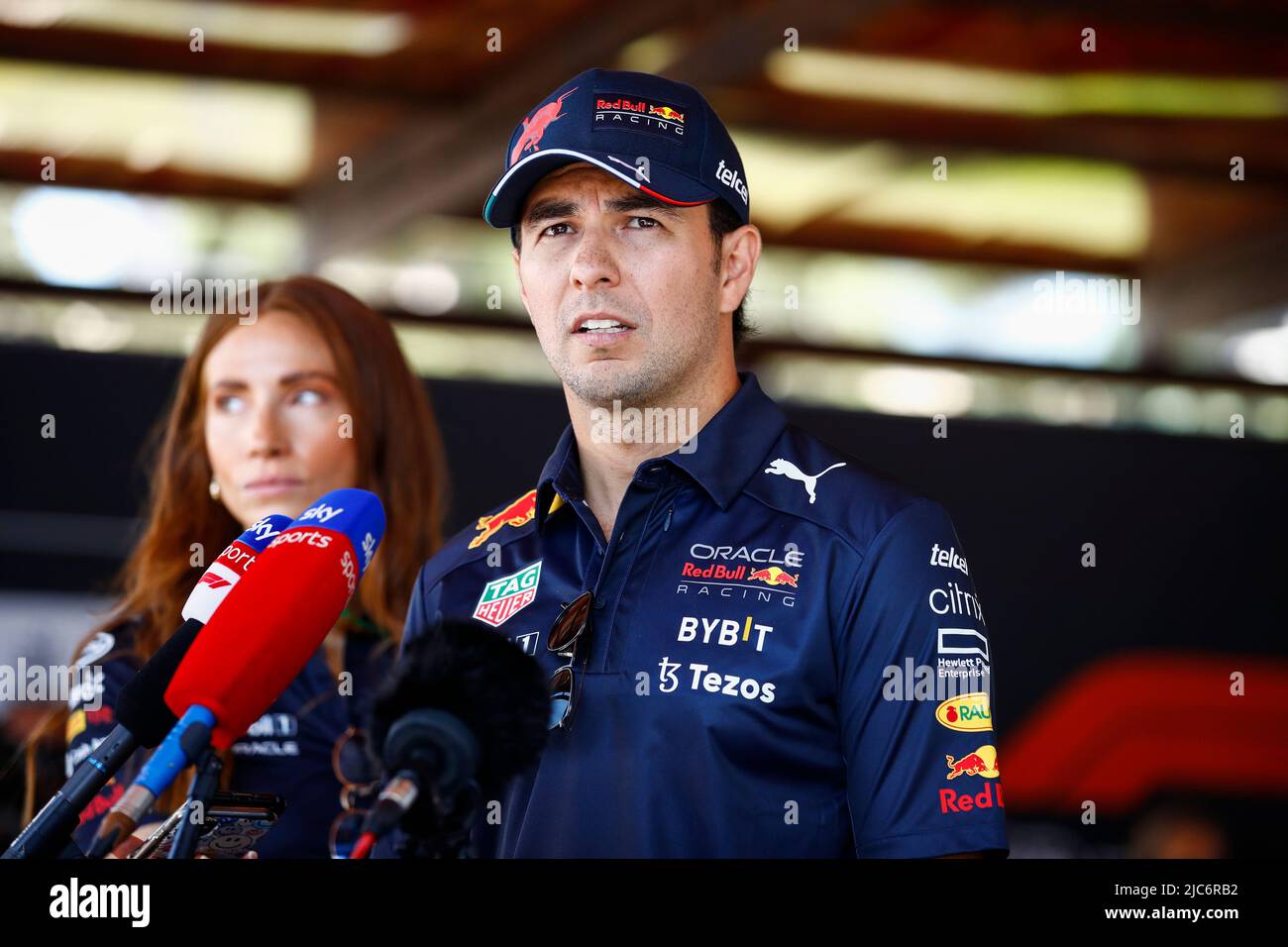 Baku, Azerbaijan. 10th June, 2022. PEREZ Sergio (mex), Red Bull Racing RB18, portrait during the ...
