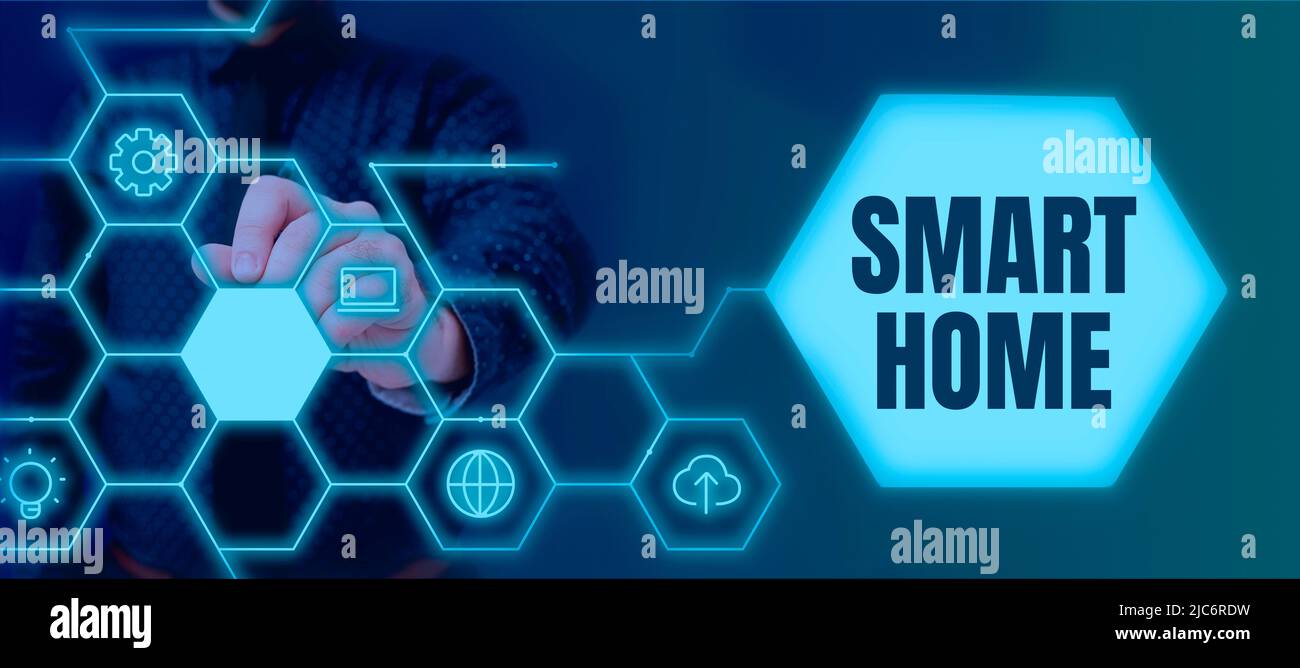 Conceptual display Smart Home. Business concept automation system ...
