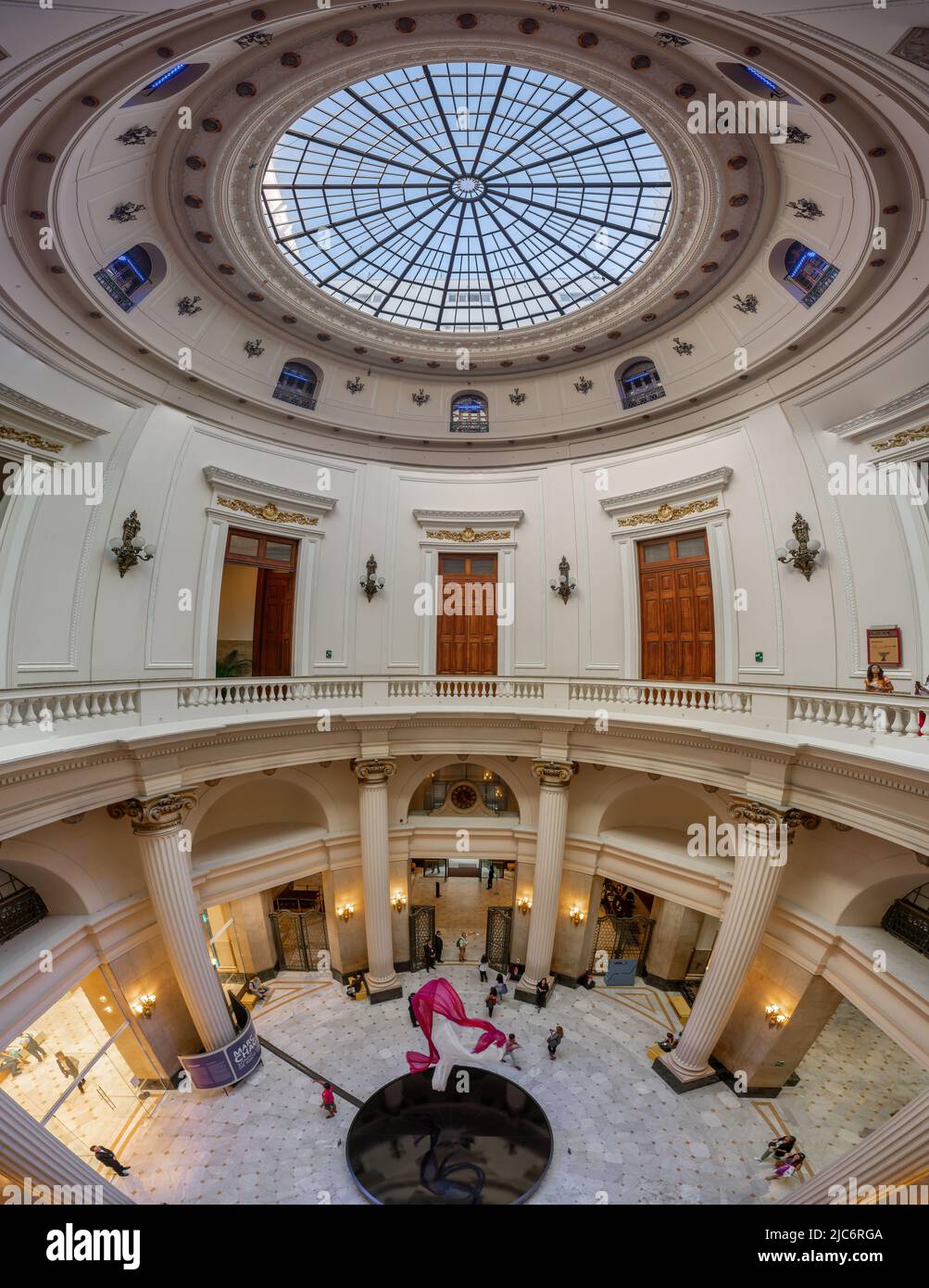 Panoramic view of Bank of Brazil Cultural Center interior (Centro ...