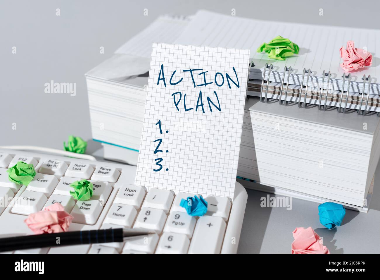 Sign displaying Action Plan. Conceptual photo list of things or schedule to be made thia current ...
