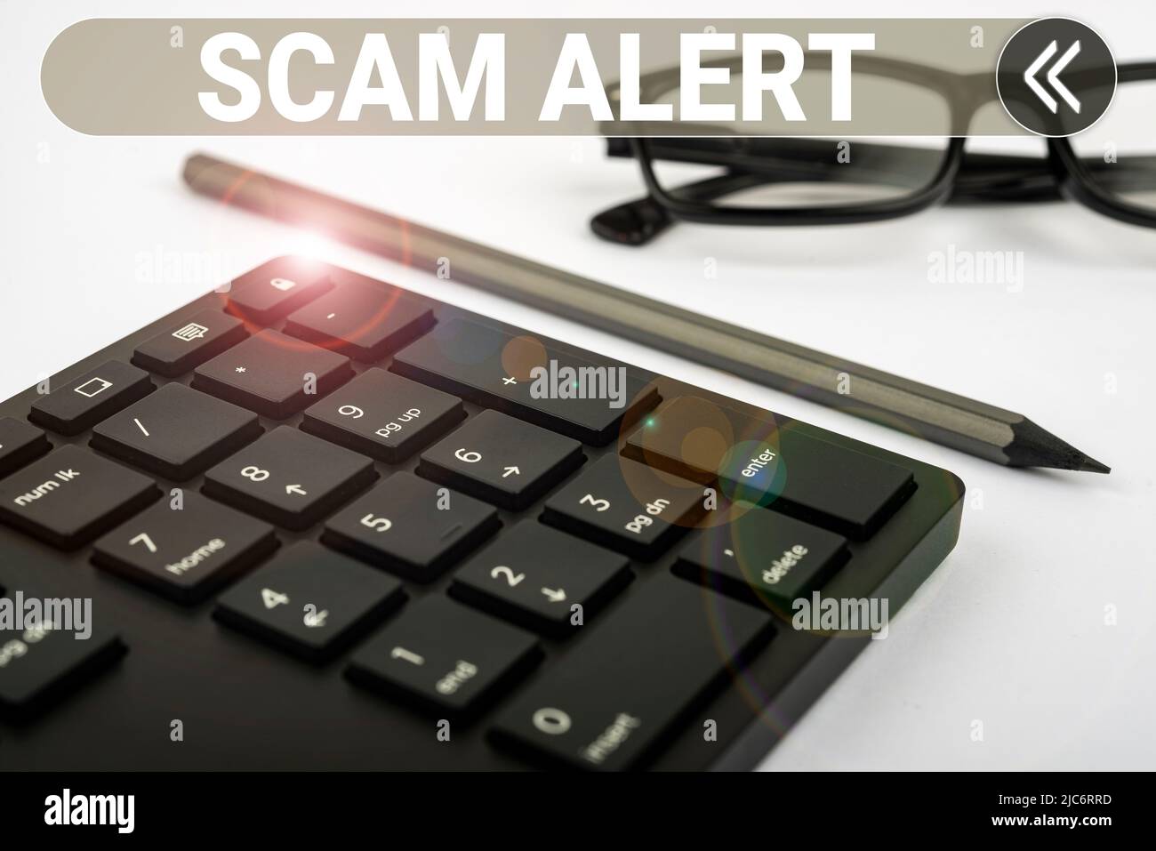 Sign displaying Scam Alert. Business showcase warning someone about ...