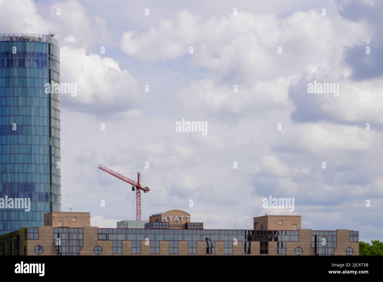 Hotel Hyatt Regency in front of Cologne Triangle, a 103.20 m, high-rise ...