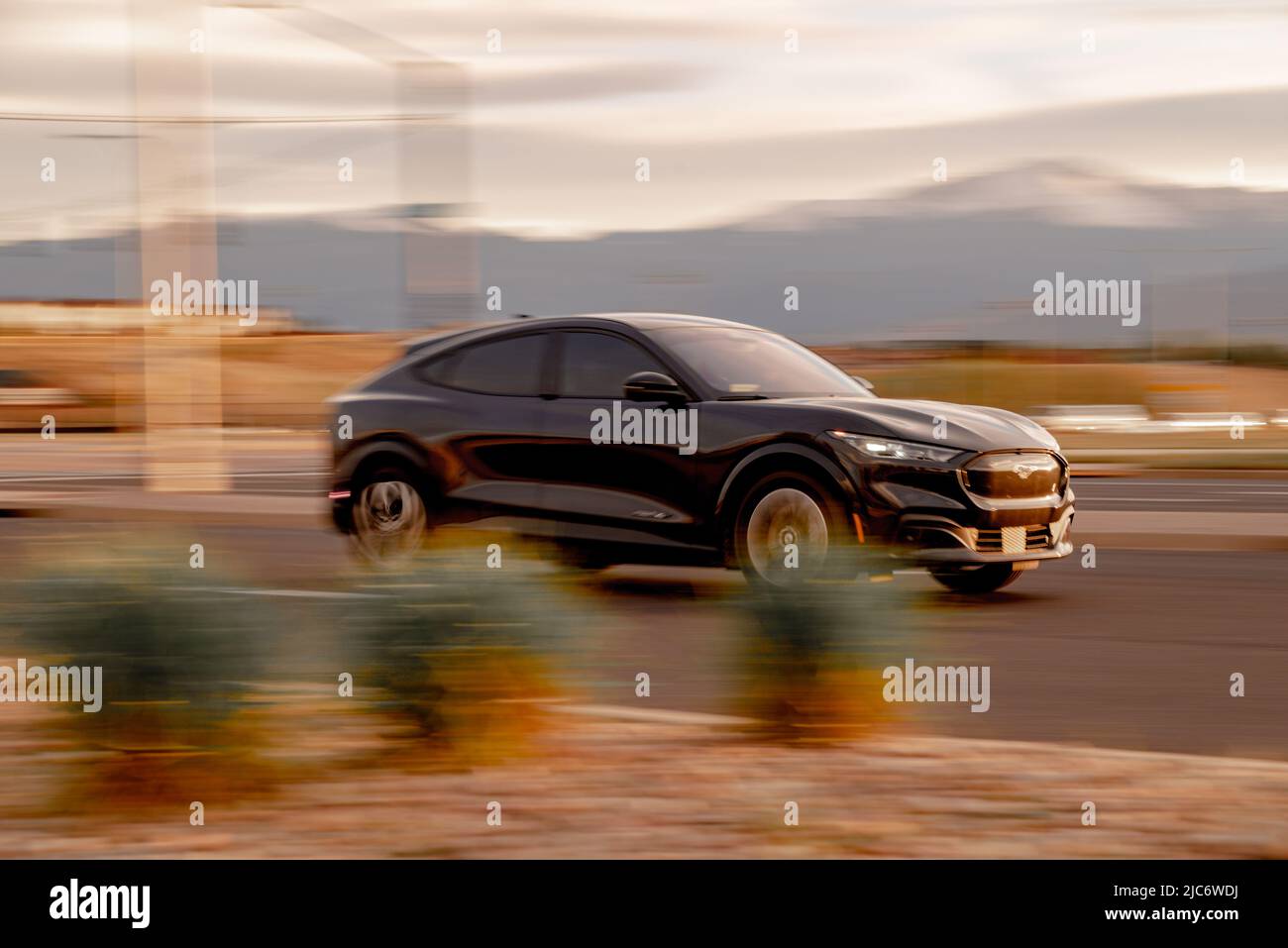 Fast Modern car Stock Photo - Alamy