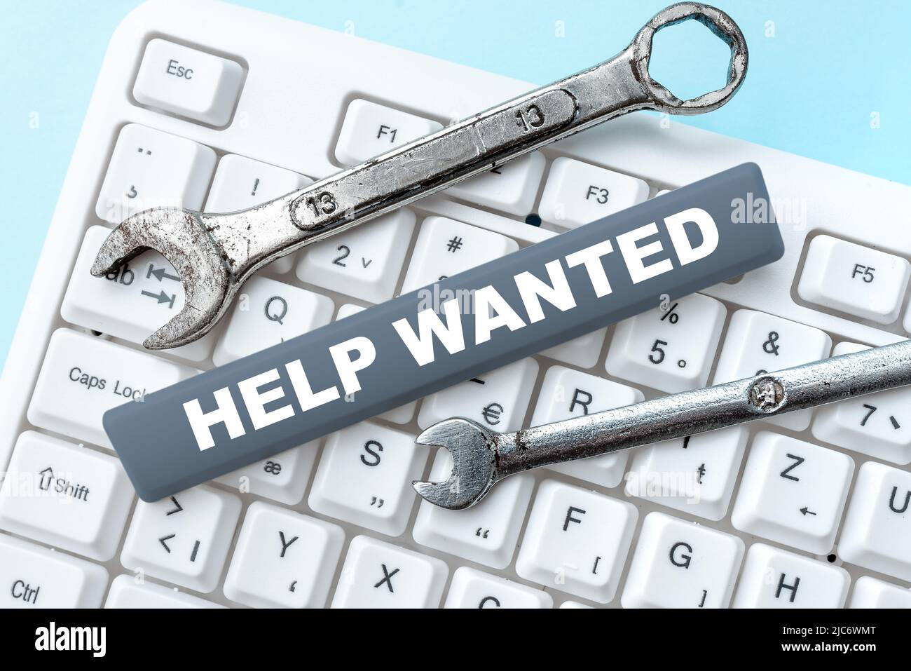 Conceptual display Help Wanted. Internet Concept advertisement placed ...