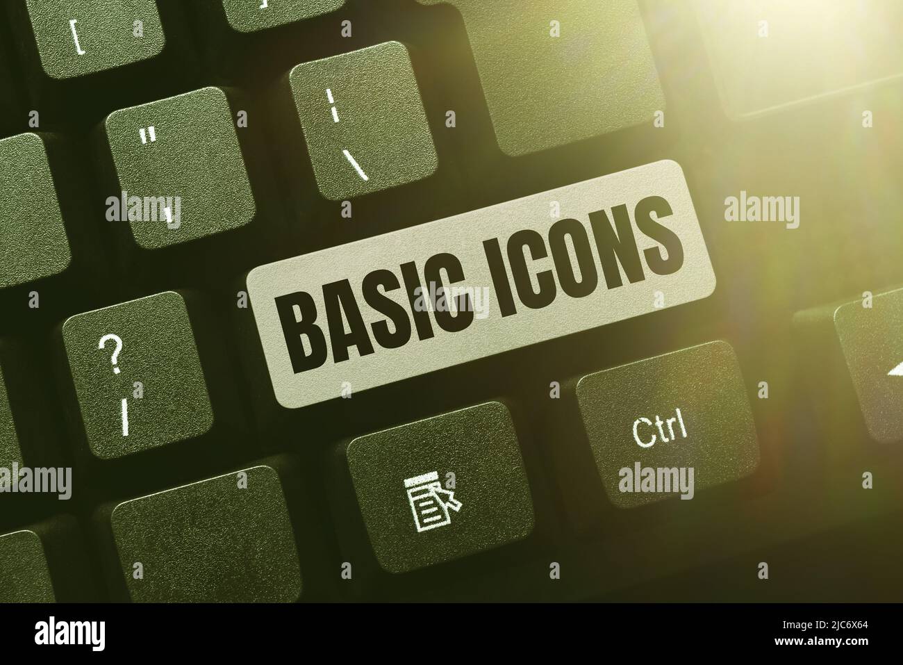 Sign displaying Basic Icons. Business approach pictogram or ideogram ...