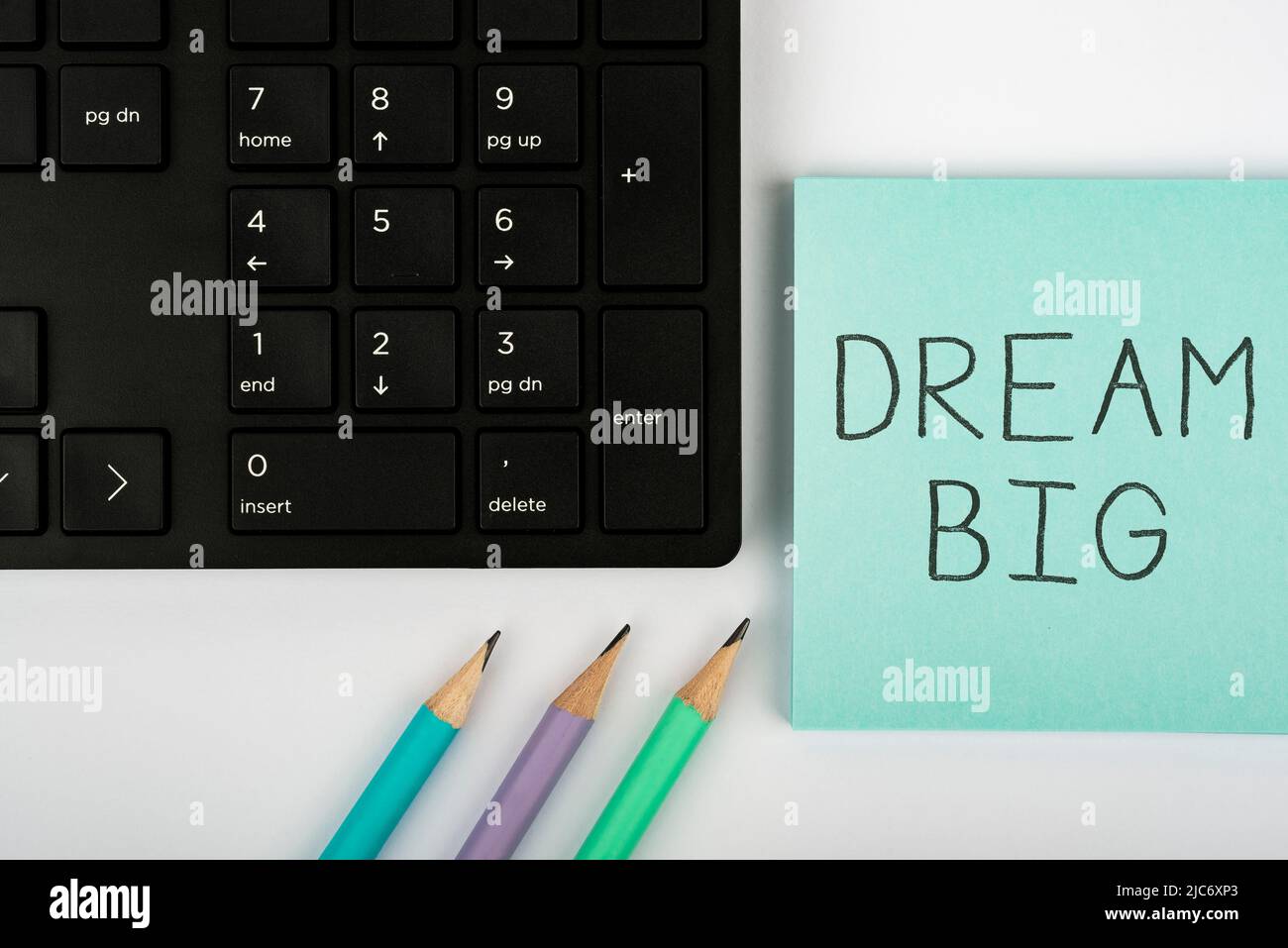 Handwriting text Dream Big. Internet Concept To think of something high ...