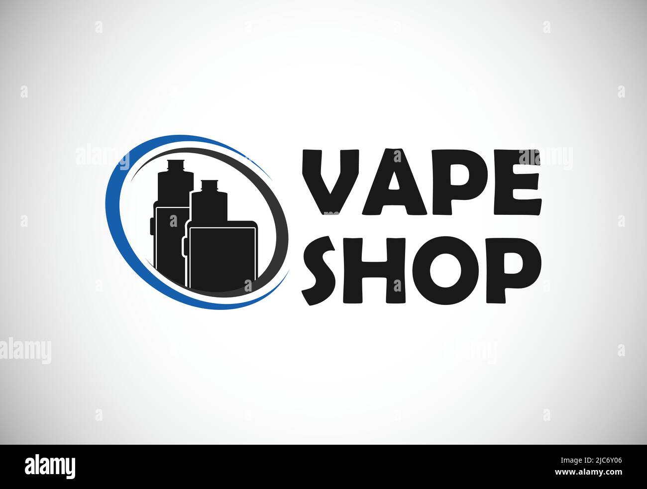 Vape, e-cigarette logo design template. Vape shop electronic vaporizer ...