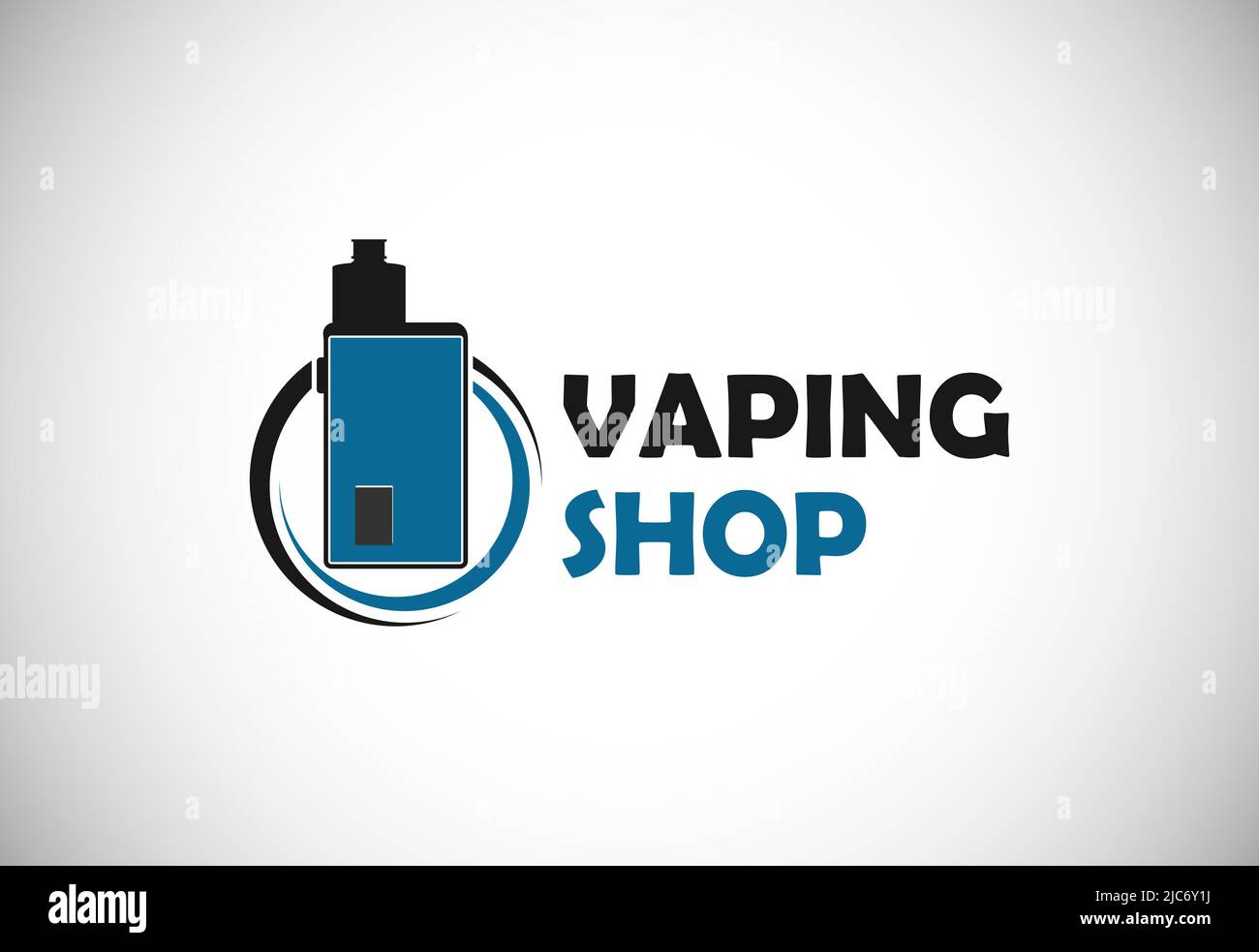 Vape, e-cigarette logo design template. Vape shop electronic vaporizer ...