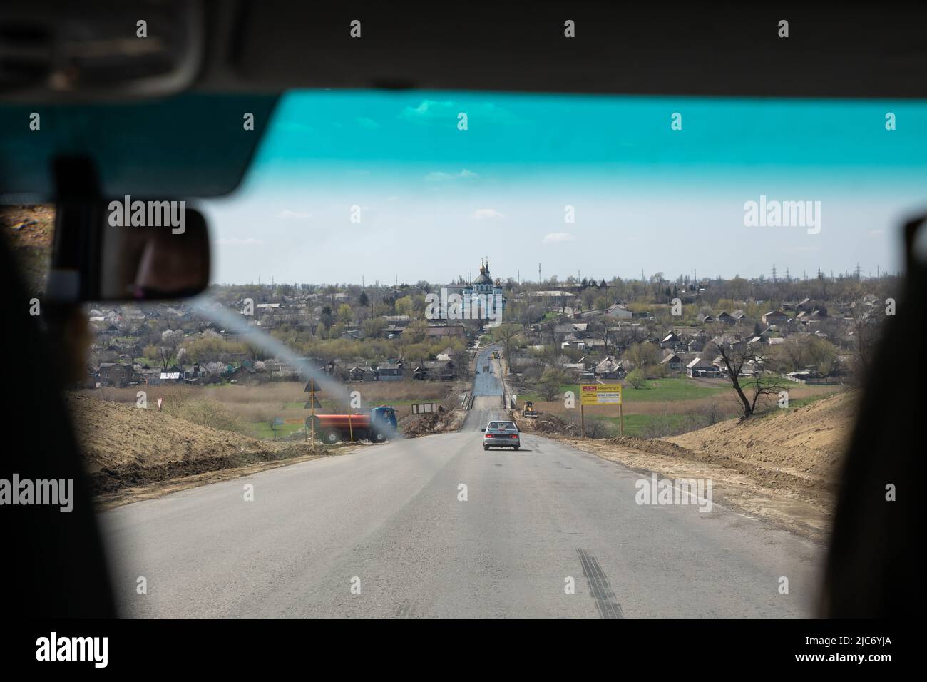 A journey along the war line in the Donetsk region, pictured 24.04.2021 ...