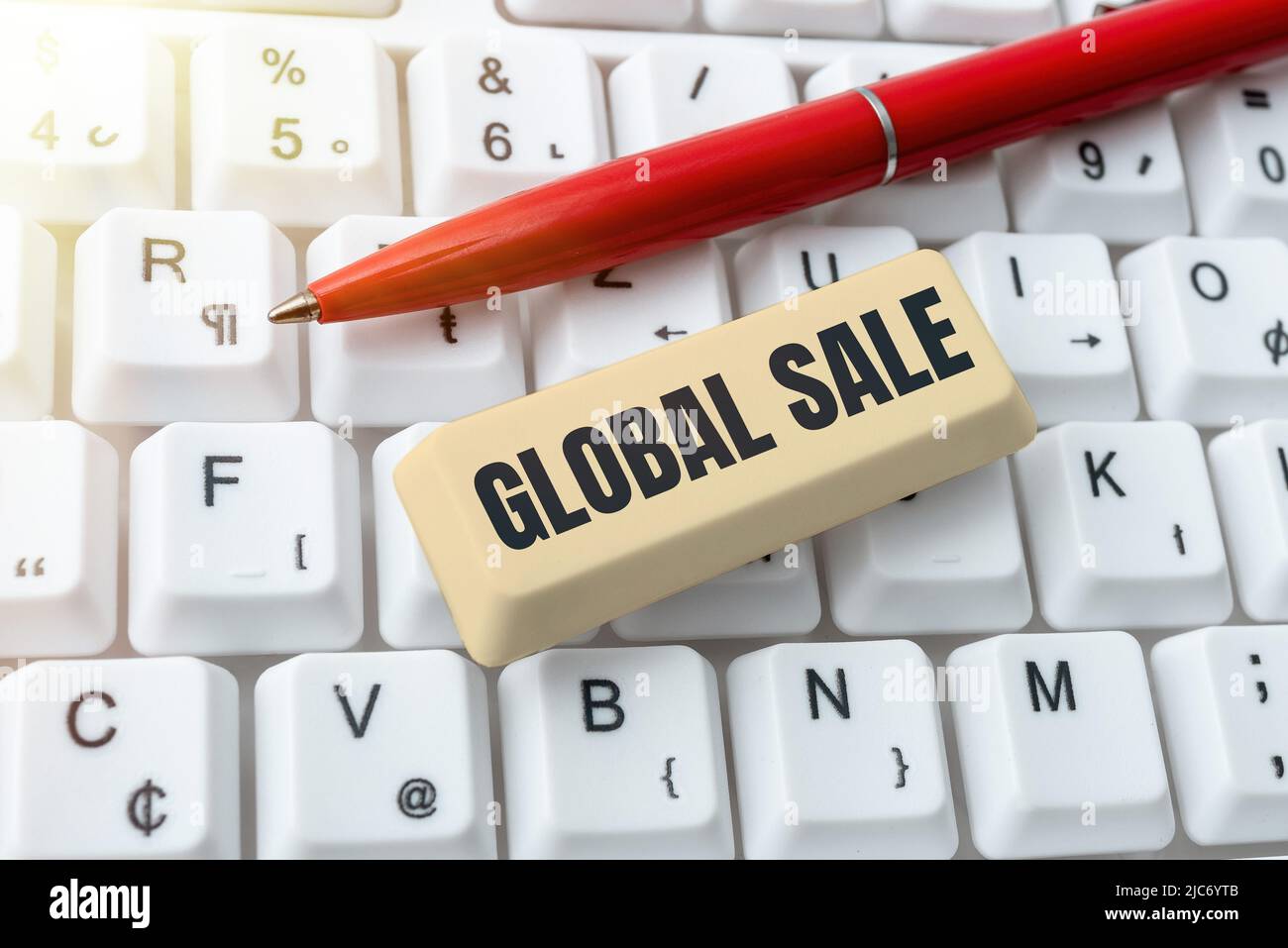 Text showing inspiration Global Sale. Business idea managers operations ...