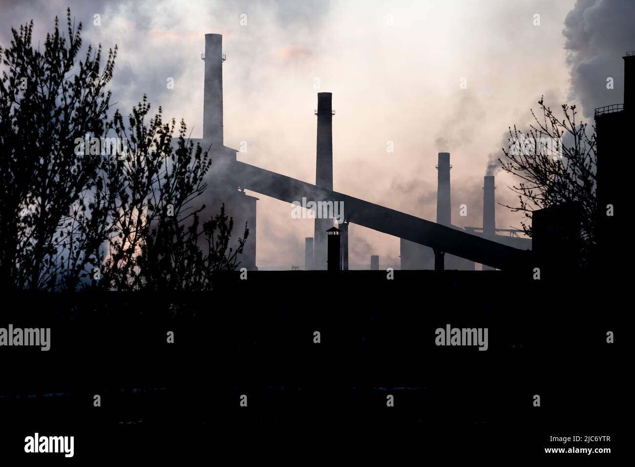 Coke factory in Avdiivka, pictured 24.04.2021 (CTK Photo/Vojtech Darvik ...