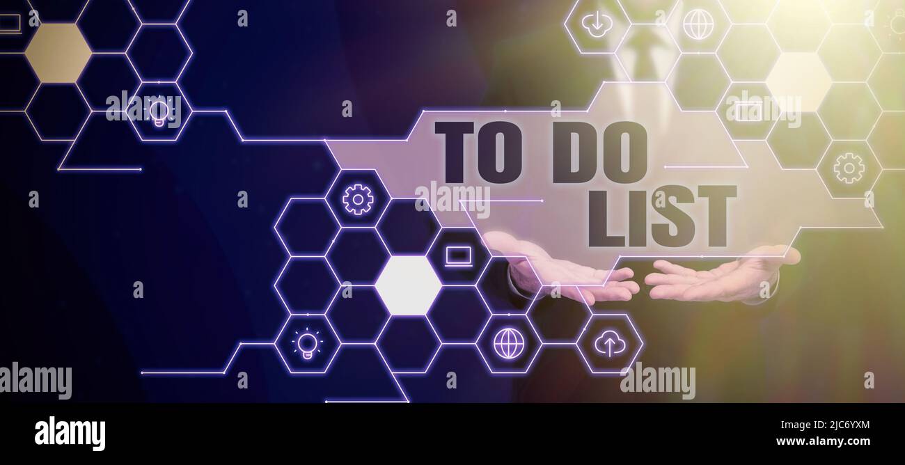 Conceptual display To Do List. Business showcase A structure that ...