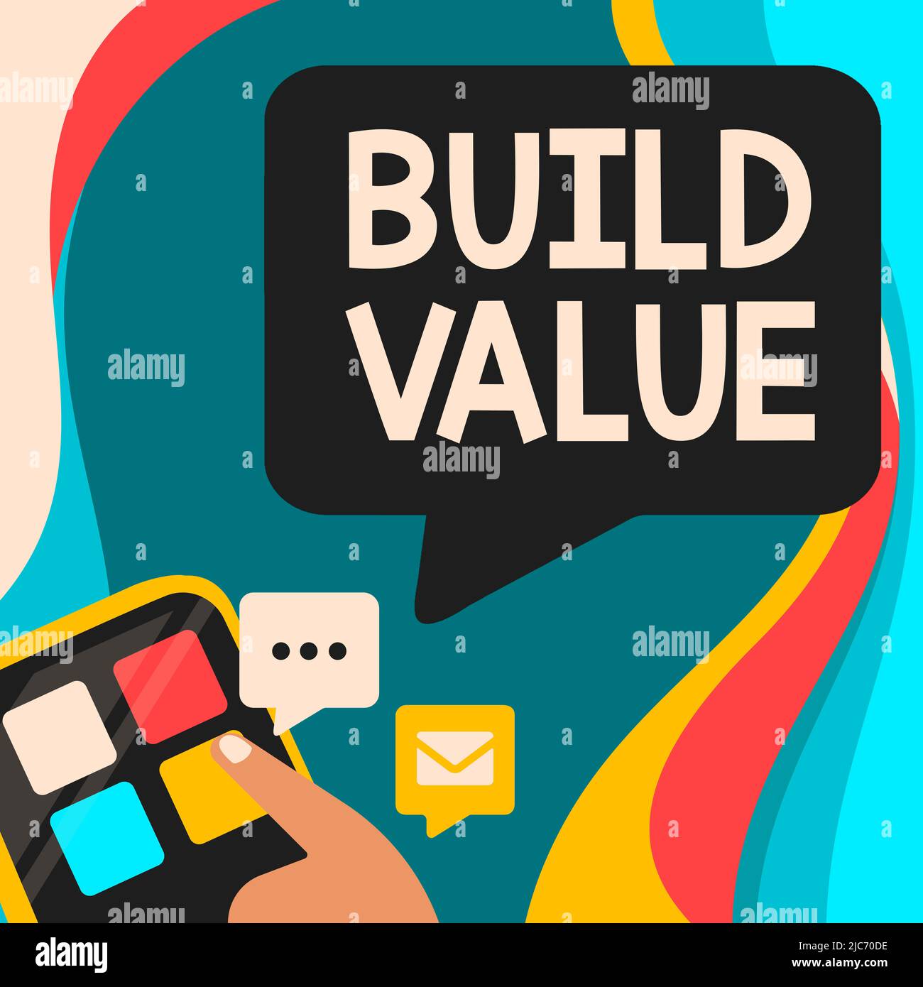 Text Sign Showing Build Value Conceptual Photo Efficient Enough Way That It Will Generate