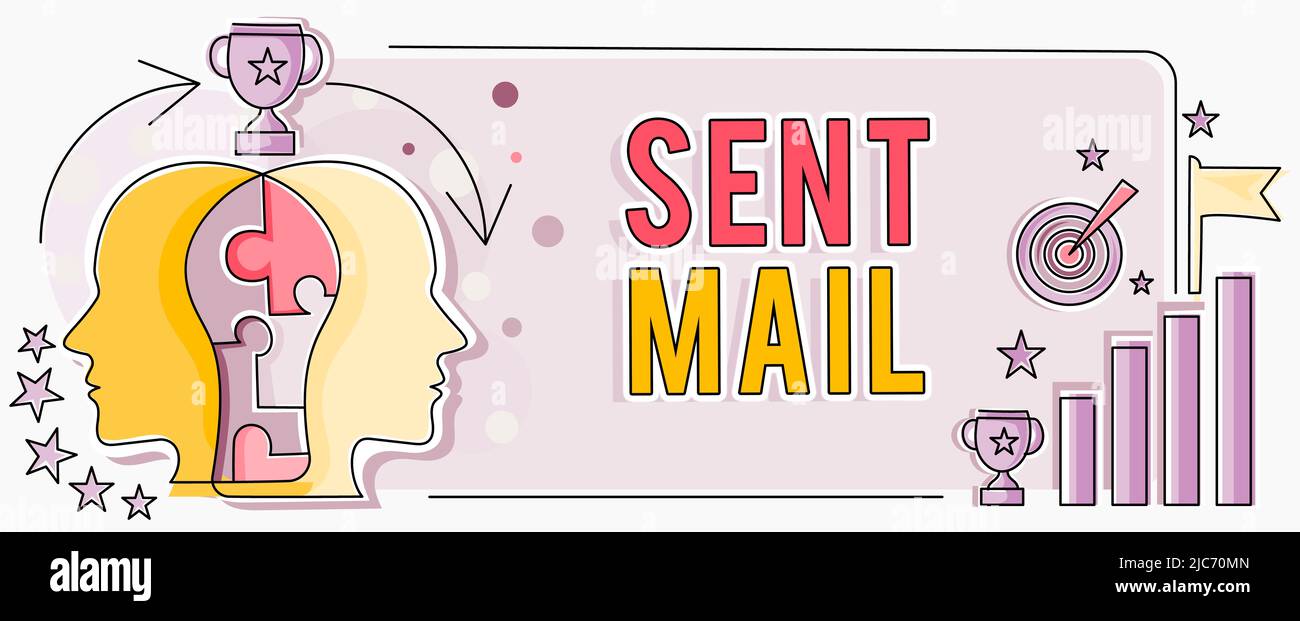 Inspiration showing sign Sent Mail. Conceptual photo Event where a ...