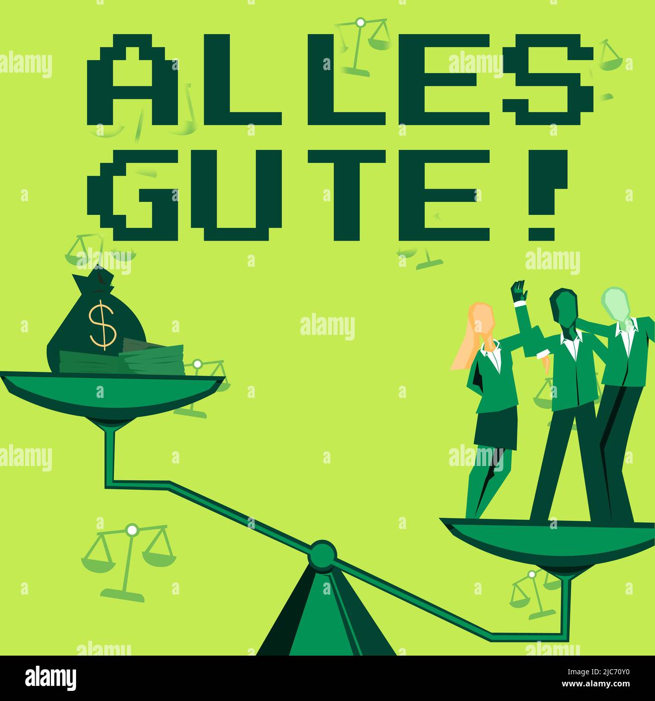 Text sign showing Alles Gute. Business concept german translation all ...