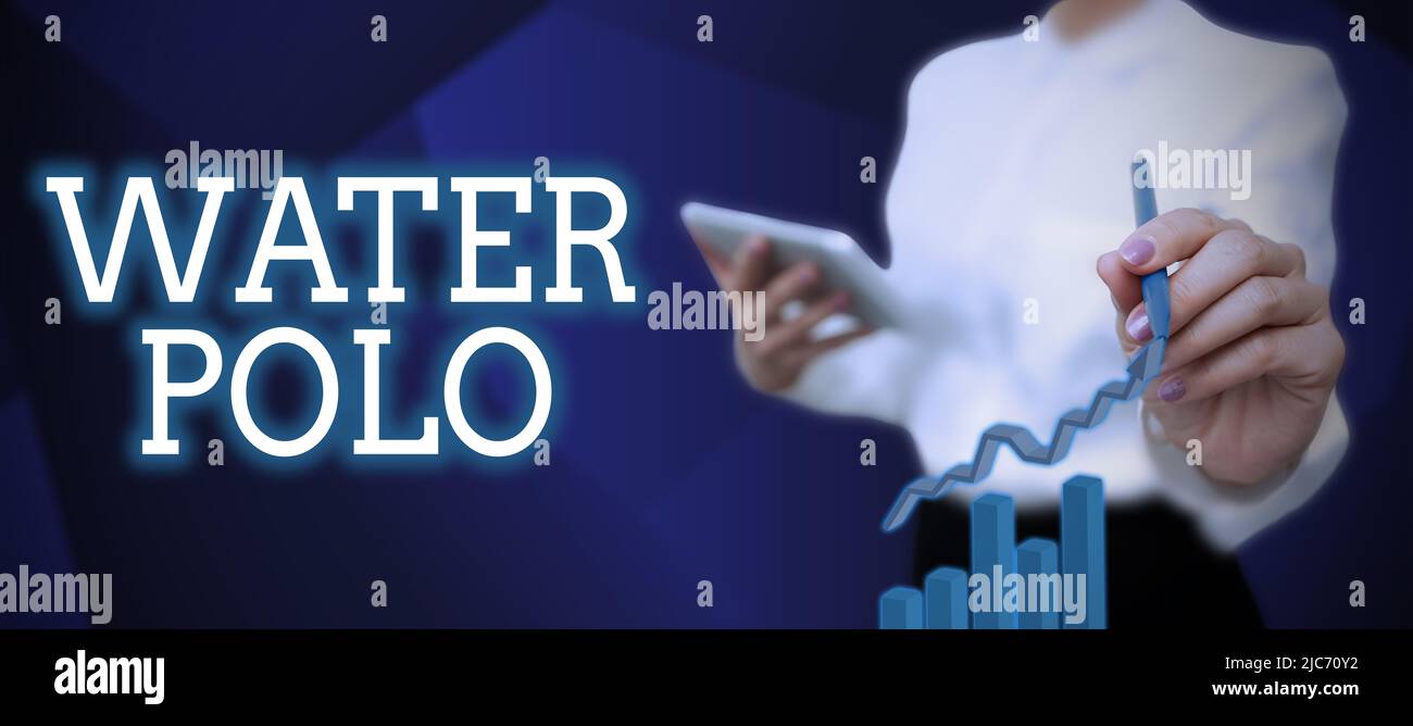 Hand writing sign Water Polo. Conceptual photo competitive team sport ...