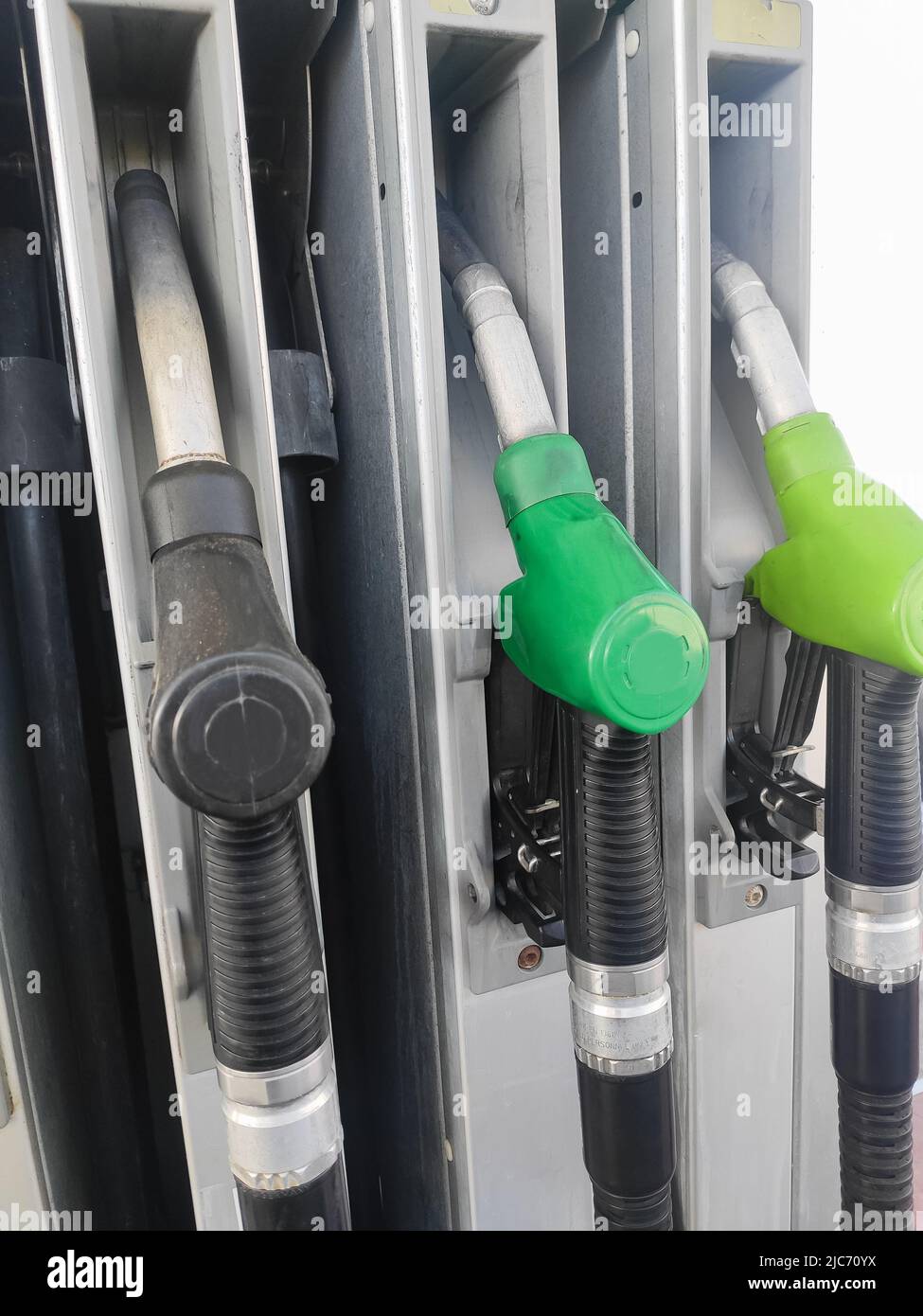 Gas station, closeup view of fuel pump Stock Photo - Alamy