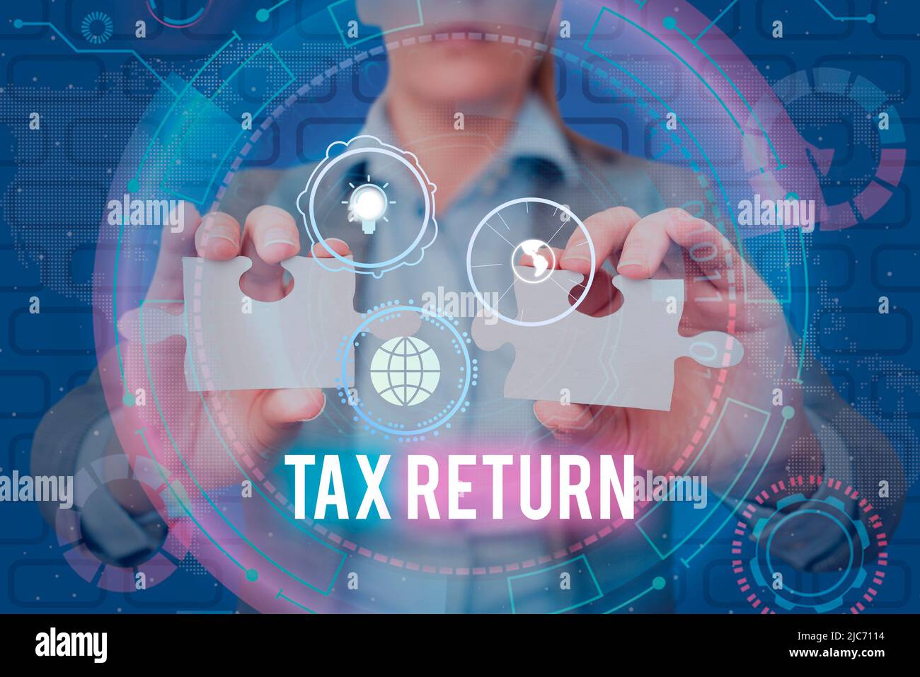 Business lady calculating revenue hi-res stock photography and images ...