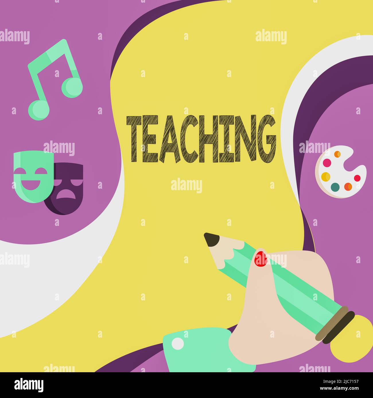 Conceptual Display Teaching Business Approach Act Of Giving Information Explaining One Subject