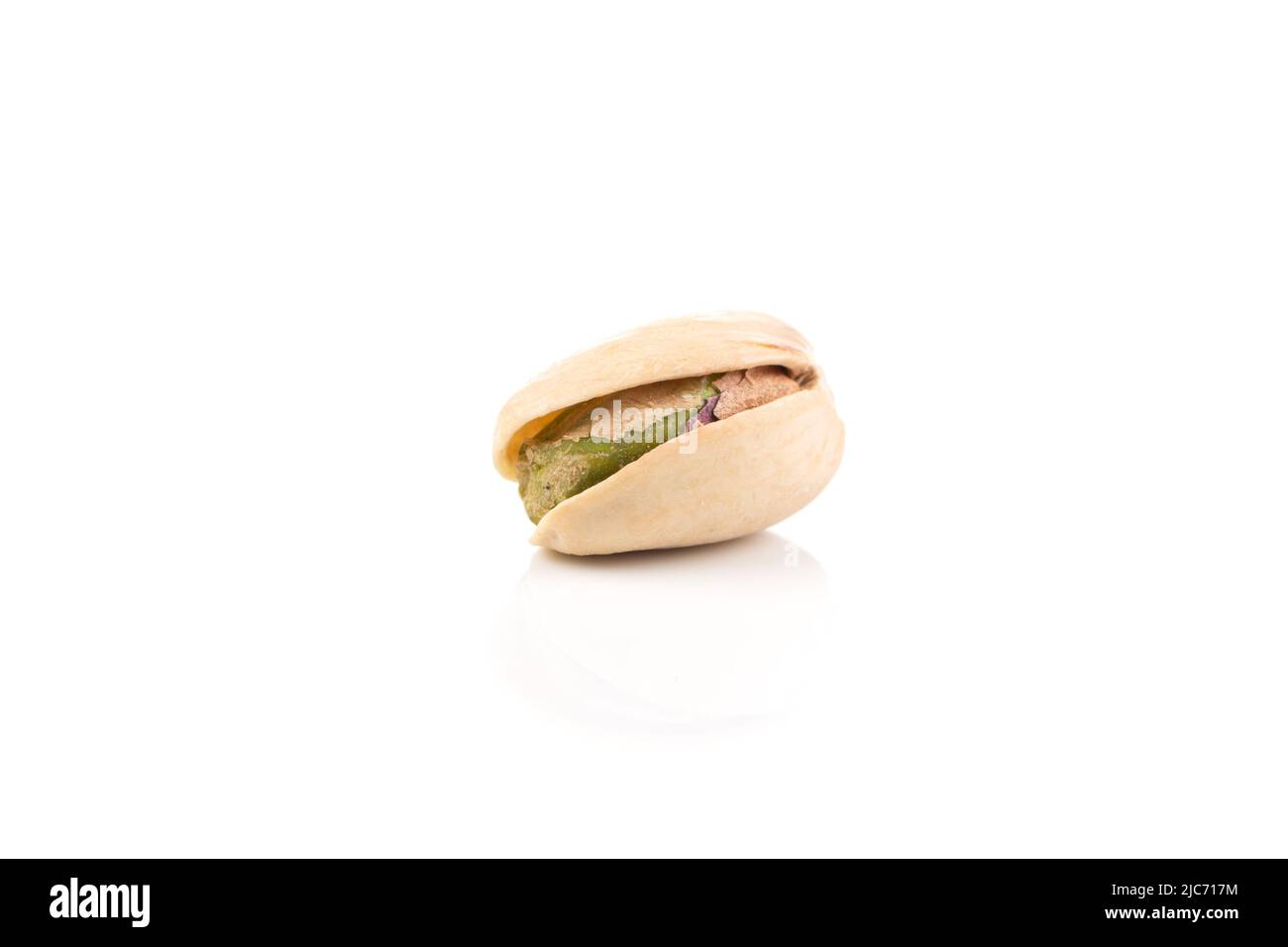 pistachio nut in shell close up isolated on white background Stock ...