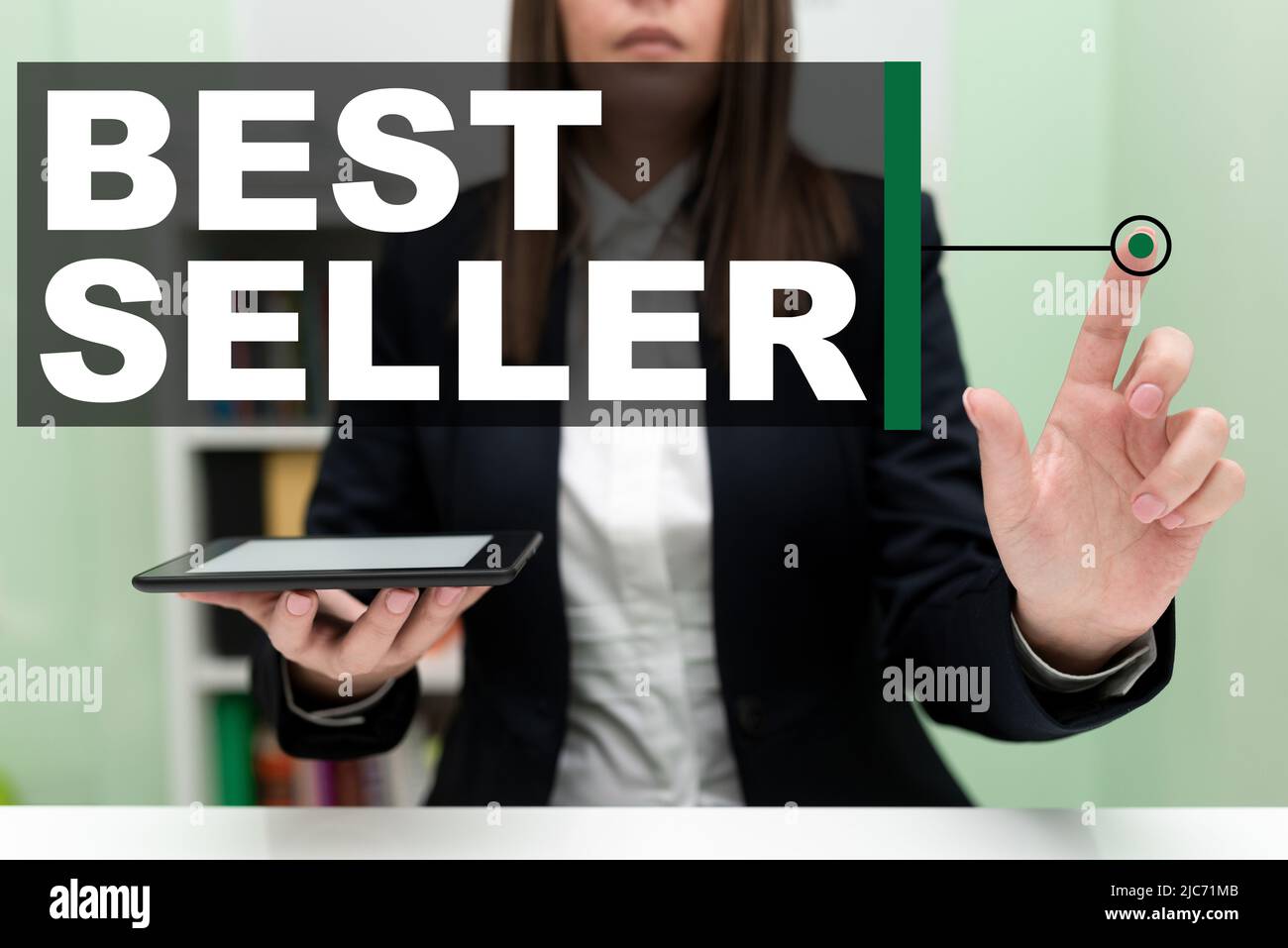 Conceptual display Best Seller. Word Written on book or other product ...